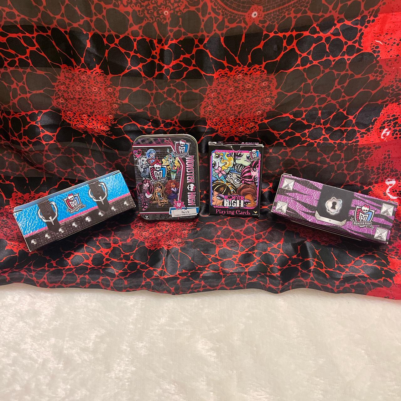 Monster high 4 items playing cards, puzzle (50 pcs)... - Depop