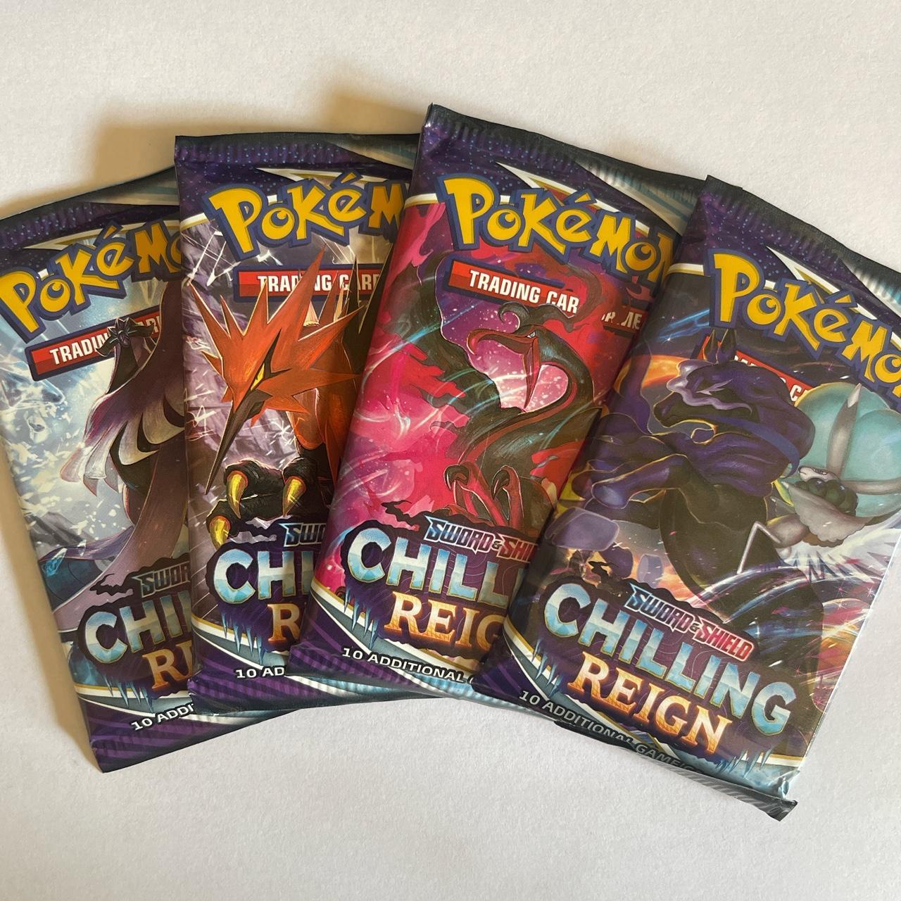 Pokémon Cards Chilling Reign Booster Pack Price is... - Depop