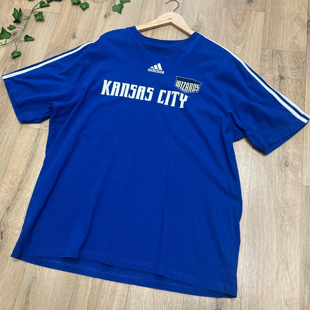 KANSAS CITY WIZARDS MLS T-SHIRT Adidas Crew neck... - Depop