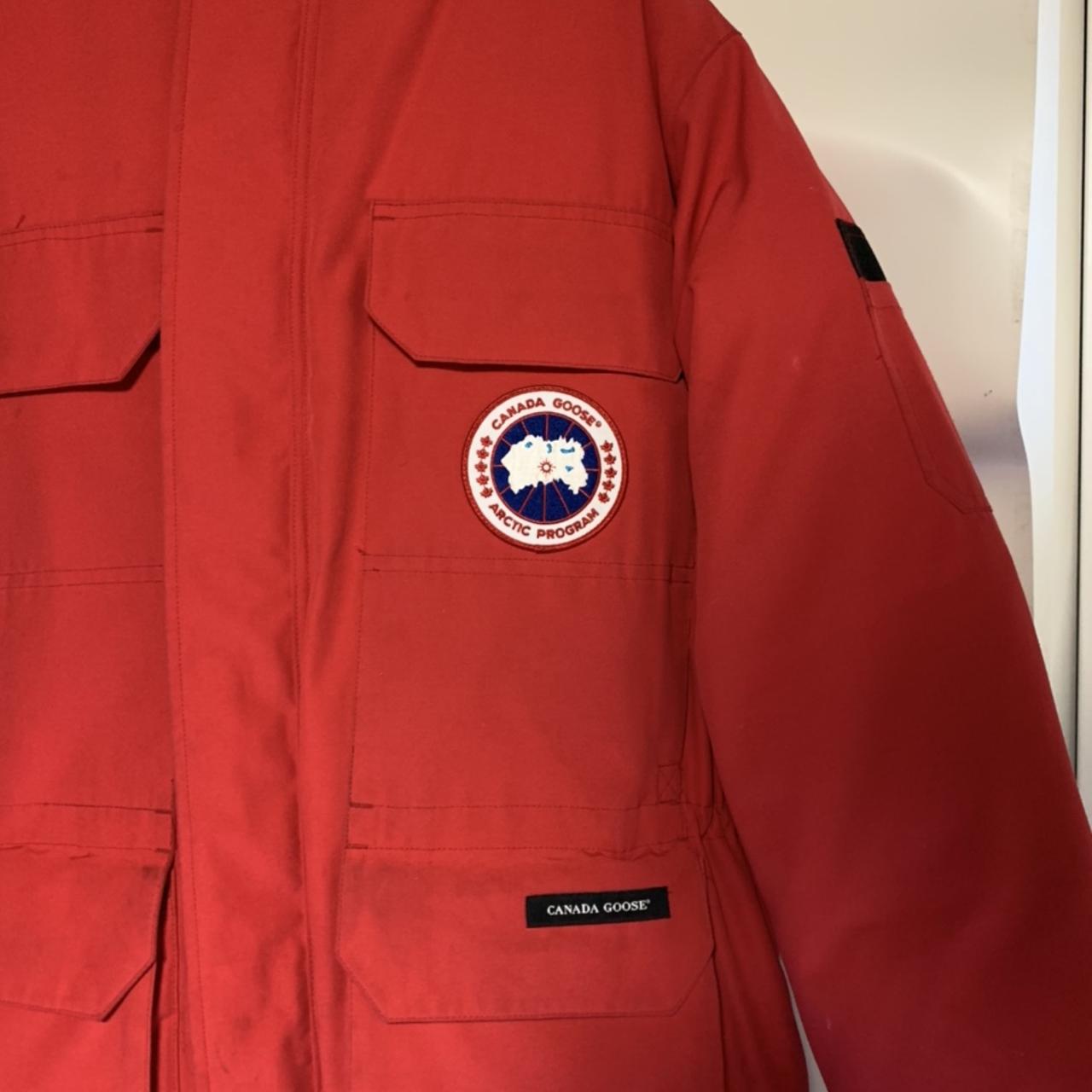 Canada Goose Expedition Parka in Red Really cool... - Depop