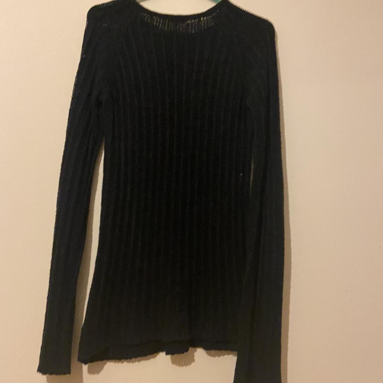 Long black jumper | stylish jumper open to... - Depop