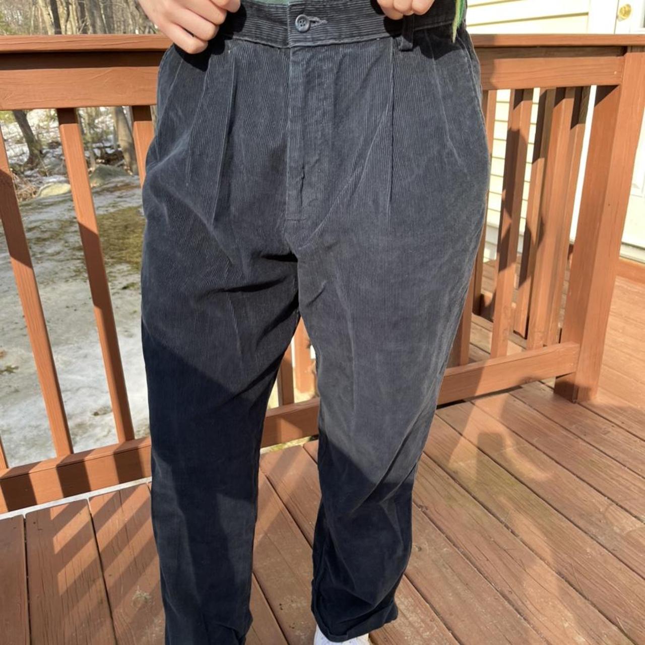 Navy Corduroy Mens Dockers. Size 34x 29. Pleated... - Depop