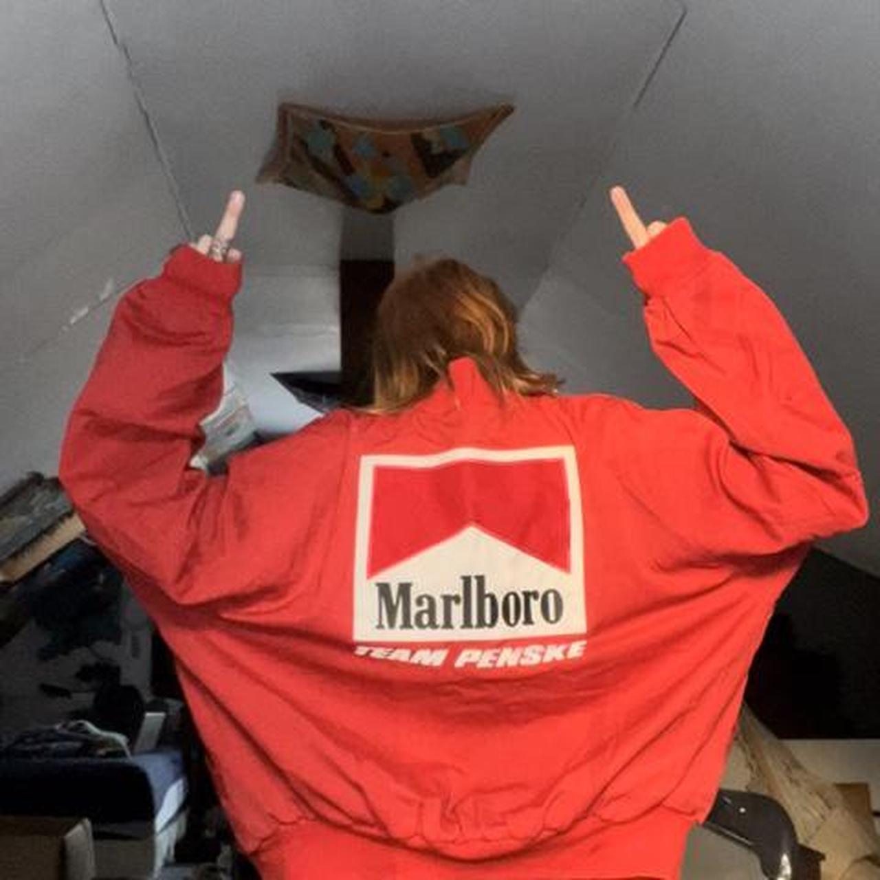 Hugo Boss Men's Red and Black Jacket | Depop