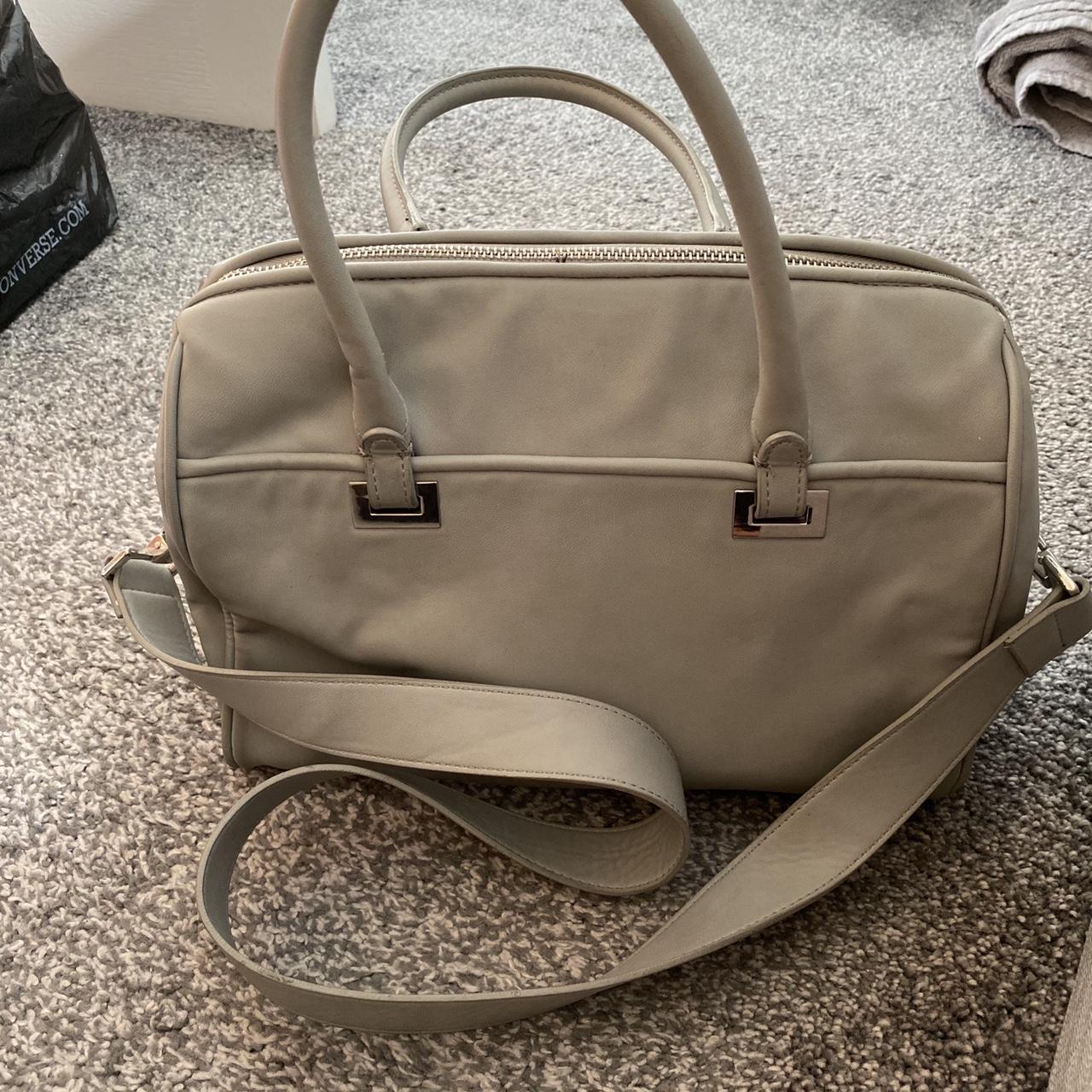 Zara Grey Small Bowler Bag. Used but good condition. - Depop