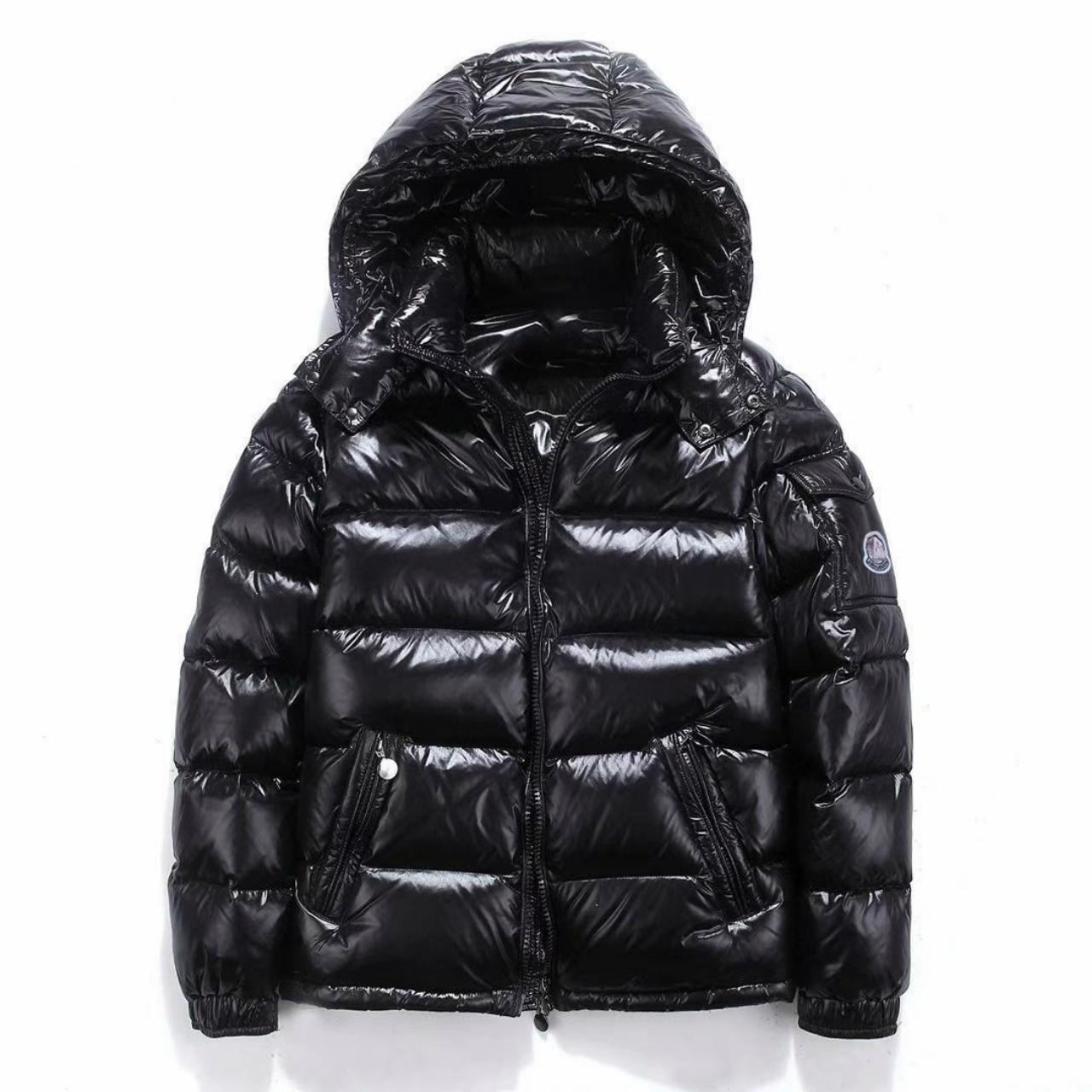 Size;XS.Color;Black.Shiny Down Jacket Men's Winter... - Depop