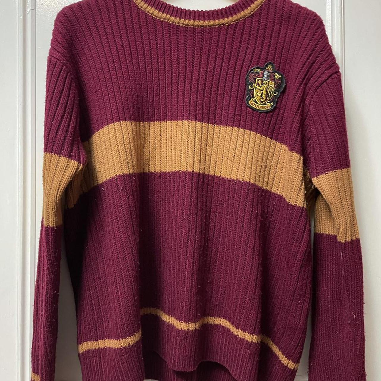 Harry Potter Gryffindor Quidditch Sweater Size UK... - Depop