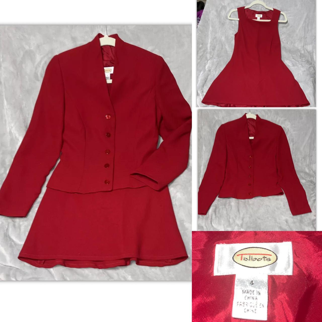 Talbots Women's Red Suit | Depop