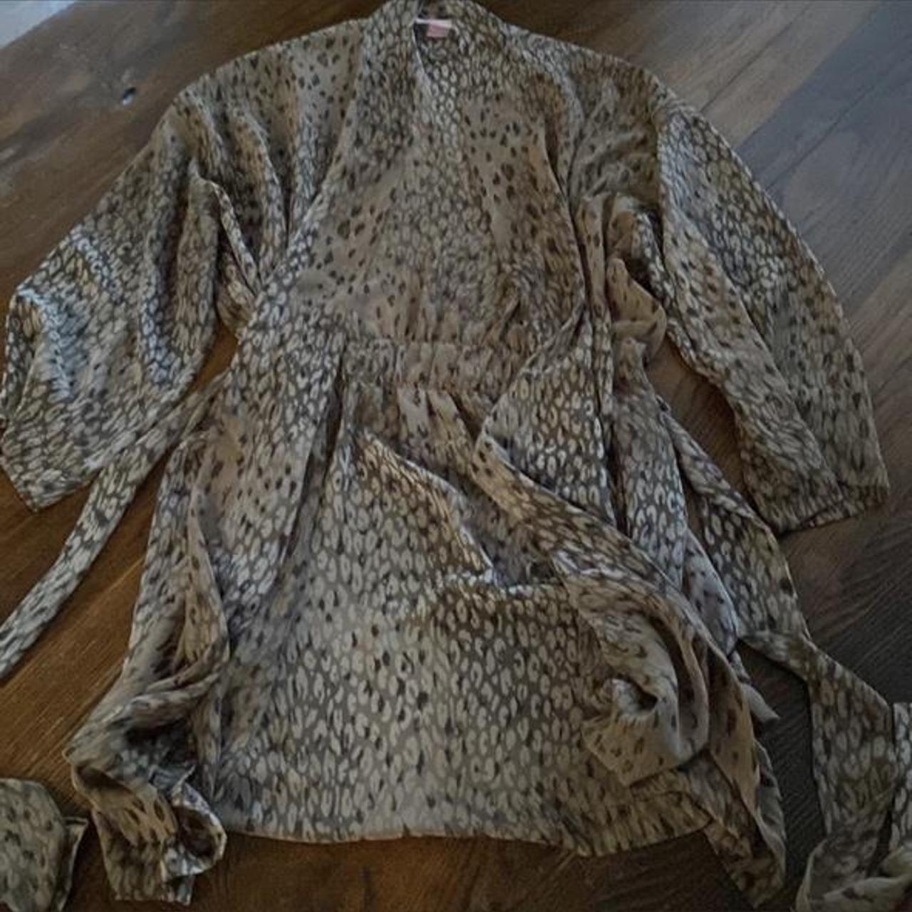 Victorias Secret Cheetah Print Robe One Size Fits Depop
