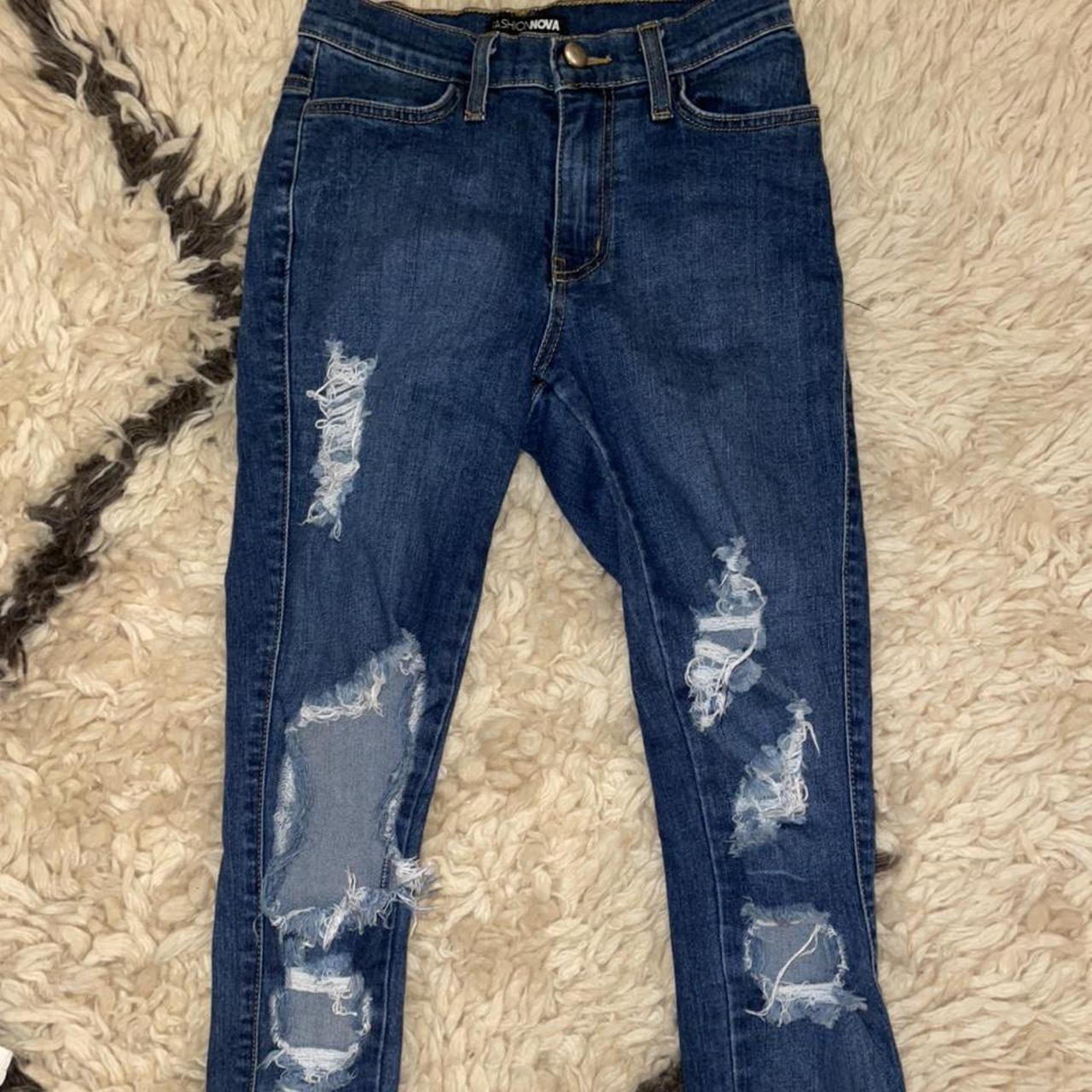 Fashion Nova Ripped Jeans - Depop