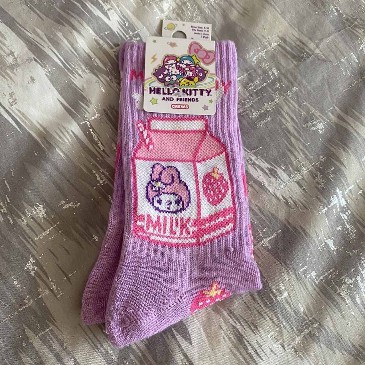 New hello kitty and friends purple and pink socks.... - Depop