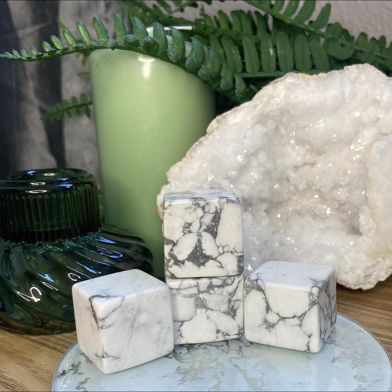 Large Howlite Cubes! Size shown in last image.... - Depop