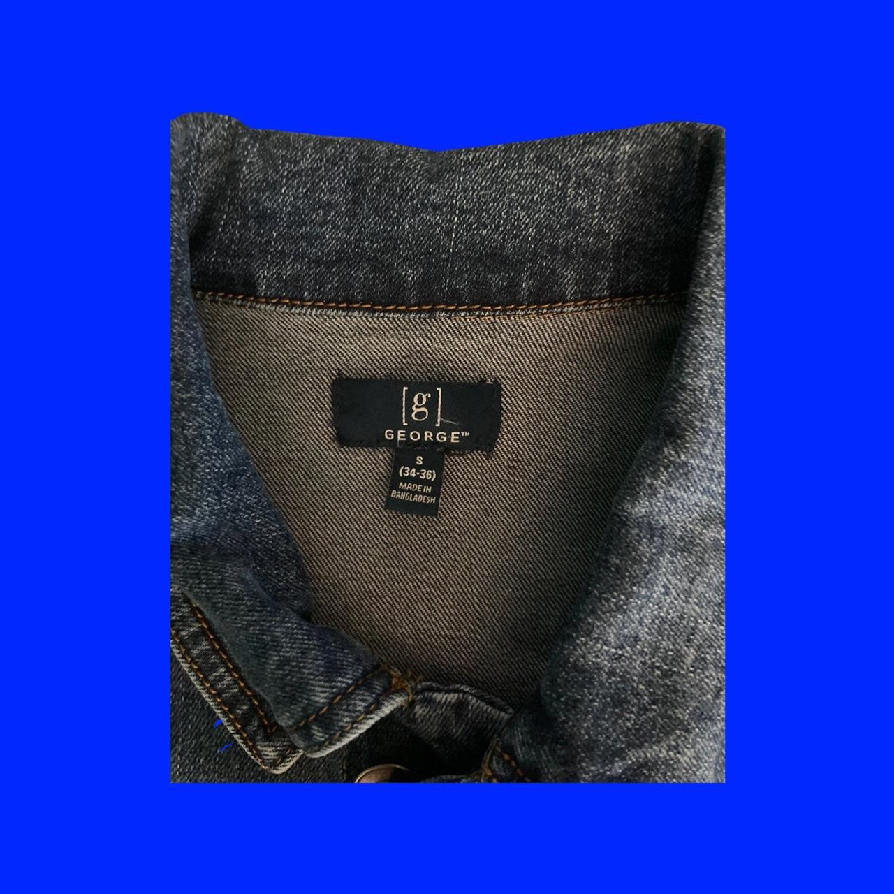 George Men's Blue and White Jacket | Depop