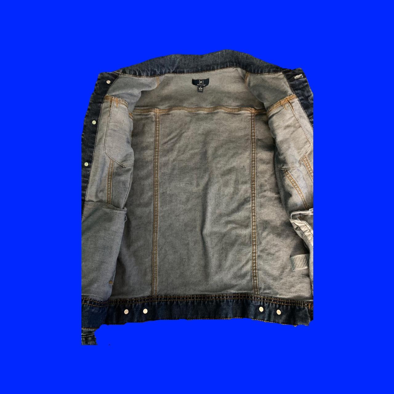 George Men's Blue and White Jacket | Depop