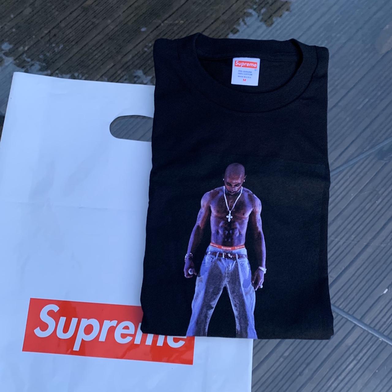 Supreme Tupac Tee Black / Black Men’s size... - Depop