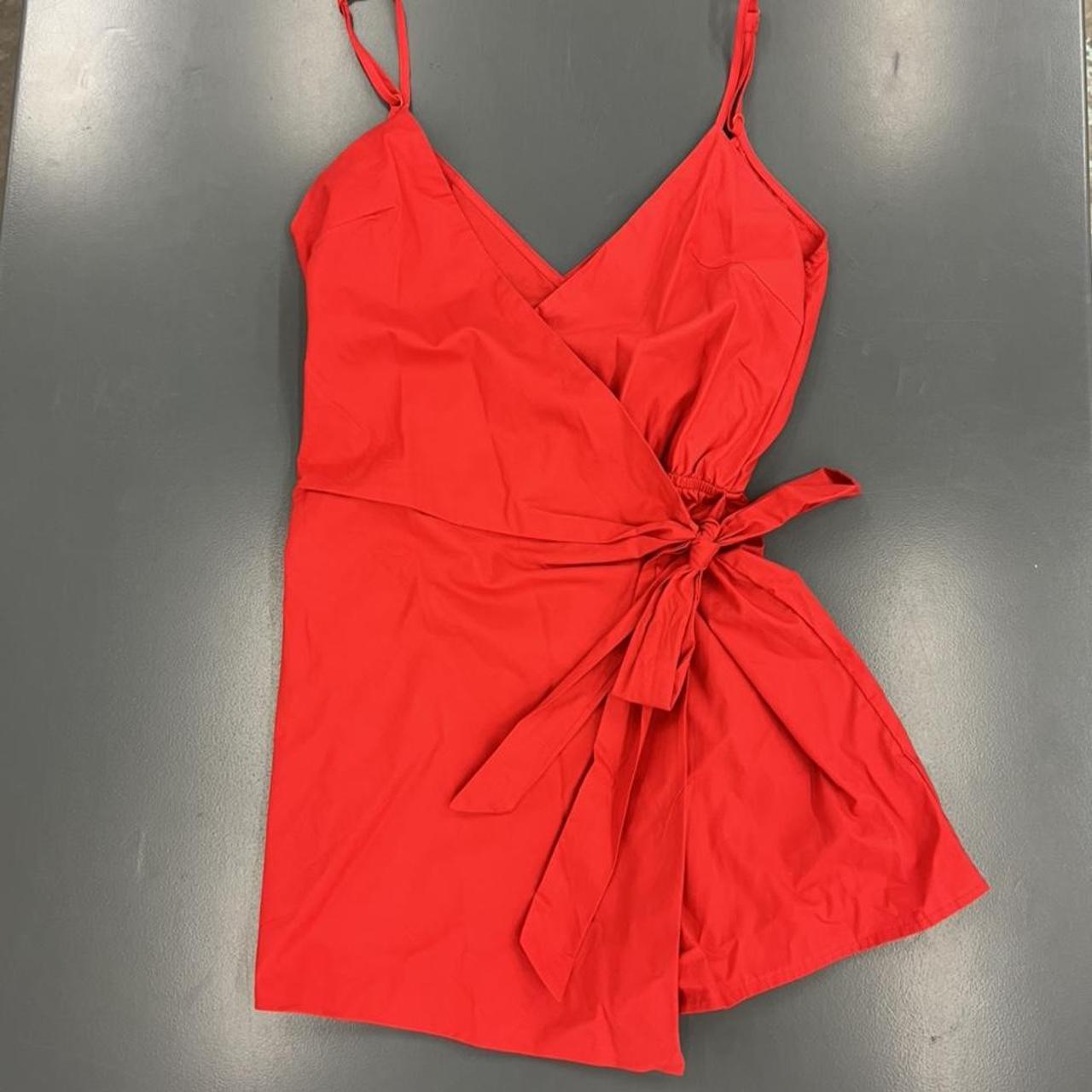 Lioness Women's Red Playsuit-romper | Depop