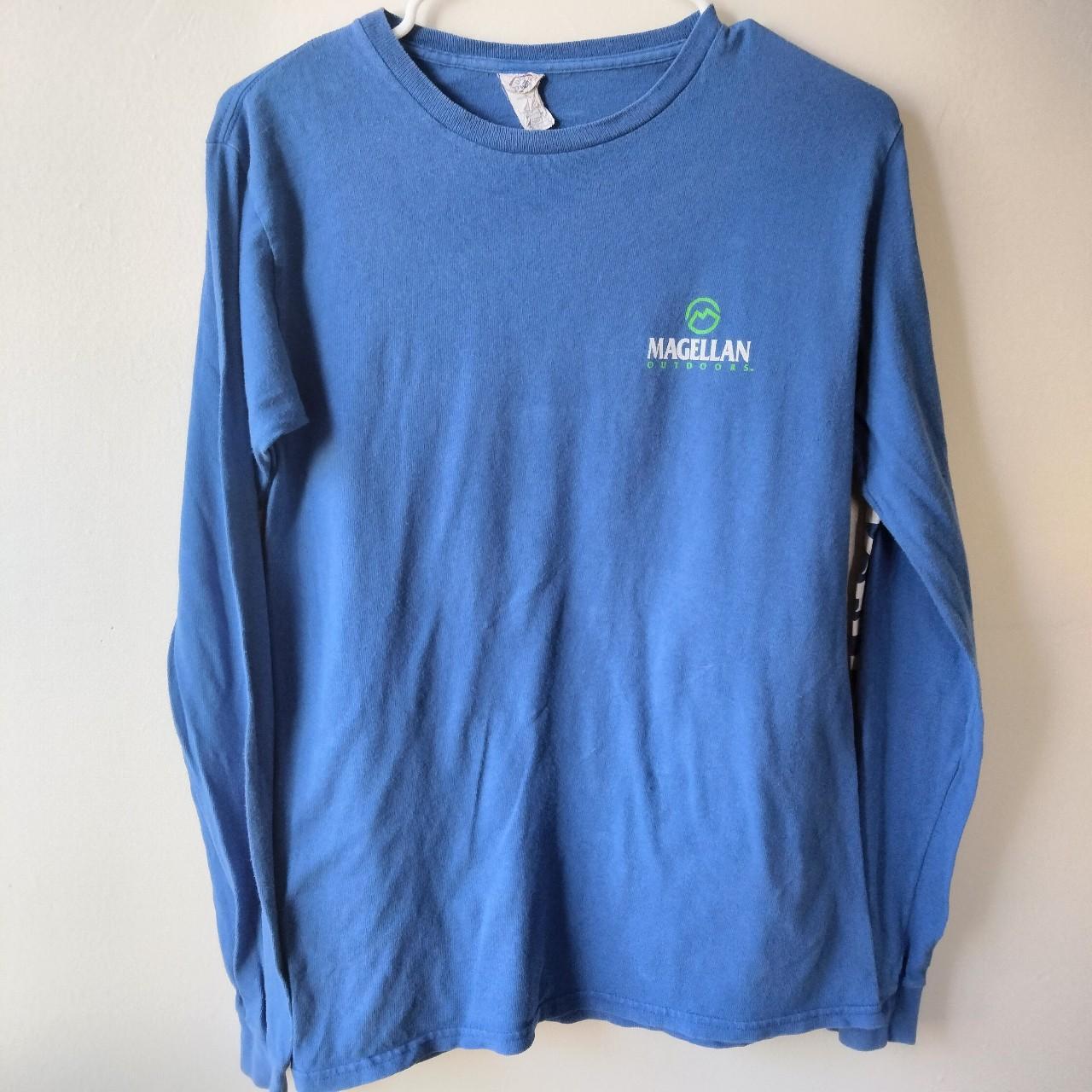 Magellan Outdoors blue long sleeve T-shirt Simple... - Depop
