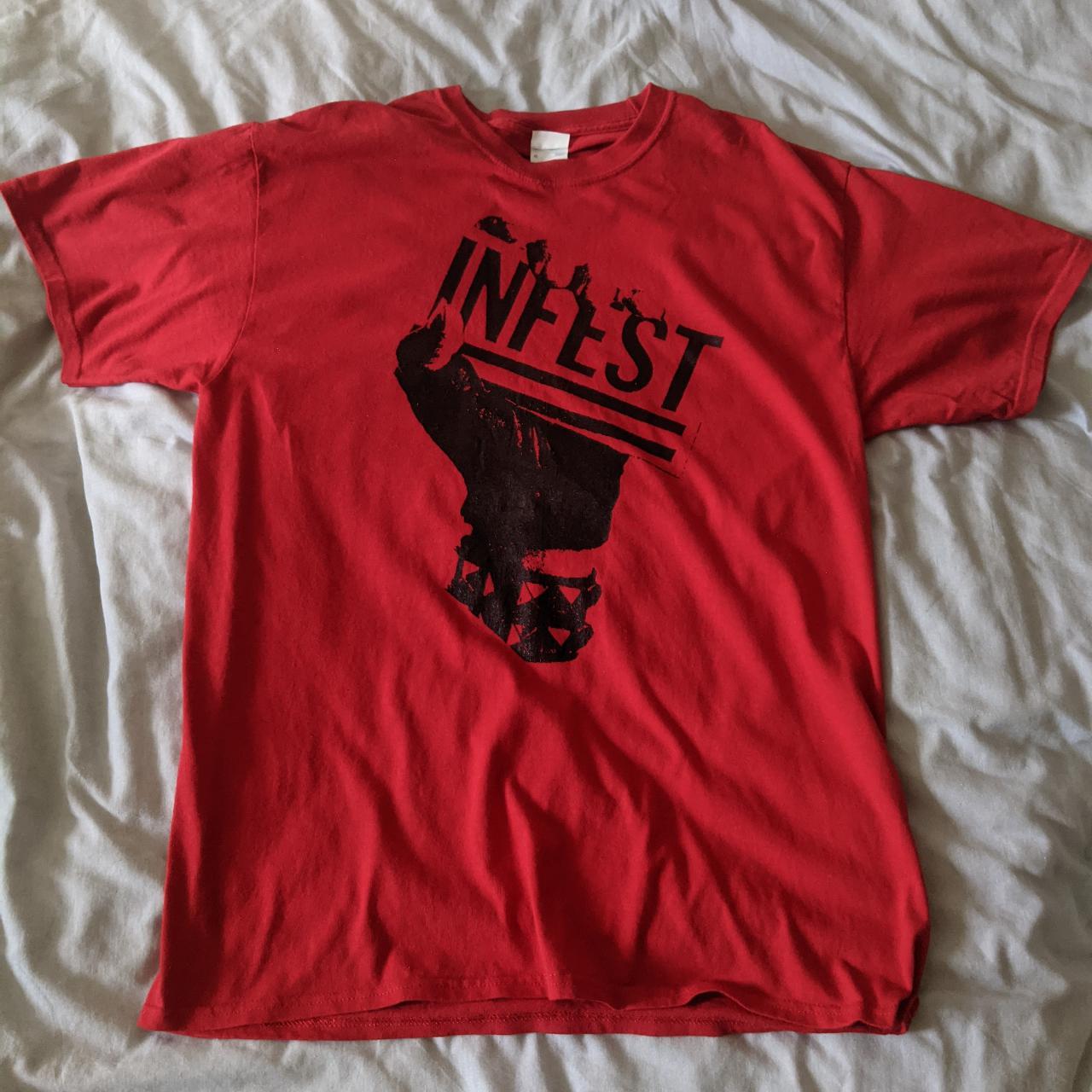 Infest T shirt Official merch, red T Shirt of the... - Depop