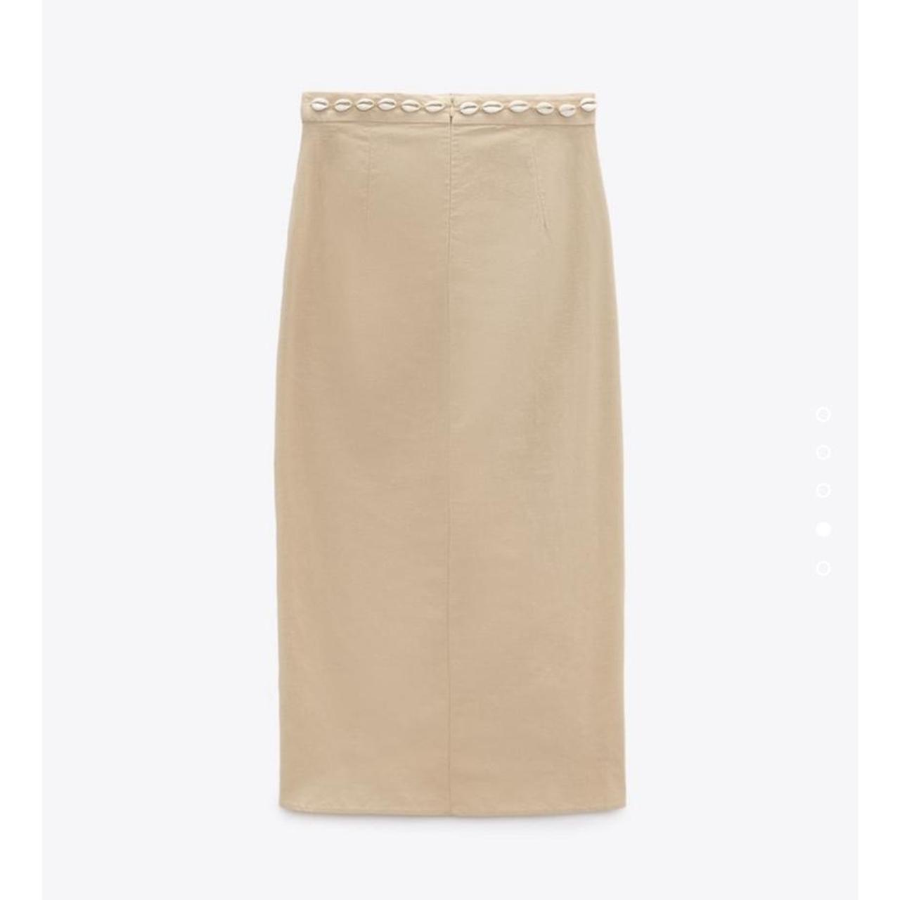Zara Midi Shell Skirt New with Tags - Depop