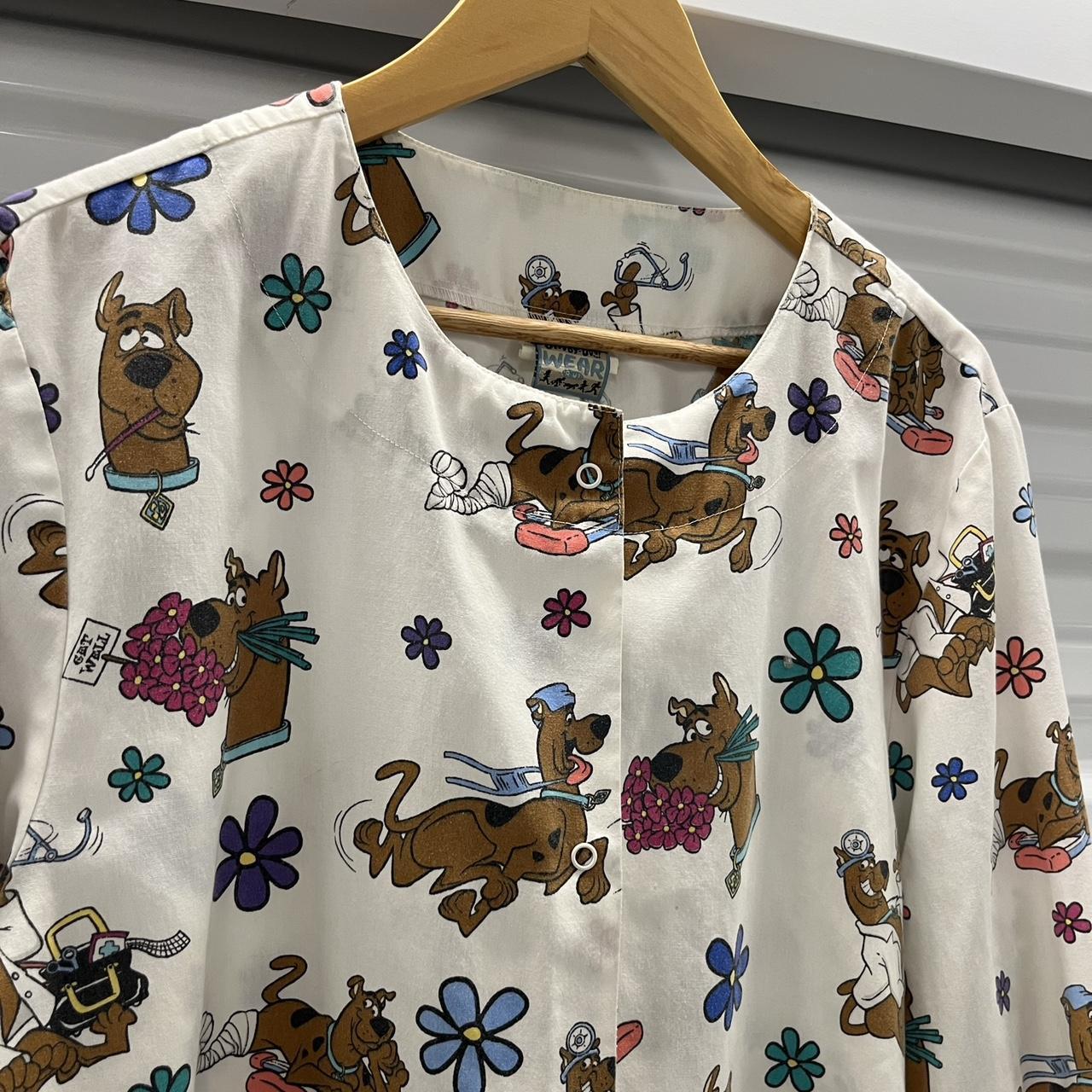 Vintage 1997 scooby soo buttonup Size: 24x29 Great... - Depop