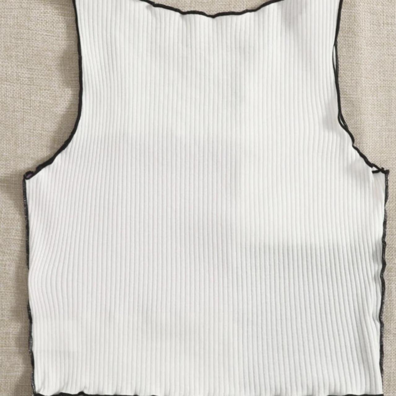 Lettuce Trim Contrast Stitch Patchwork Tank Top - Depop