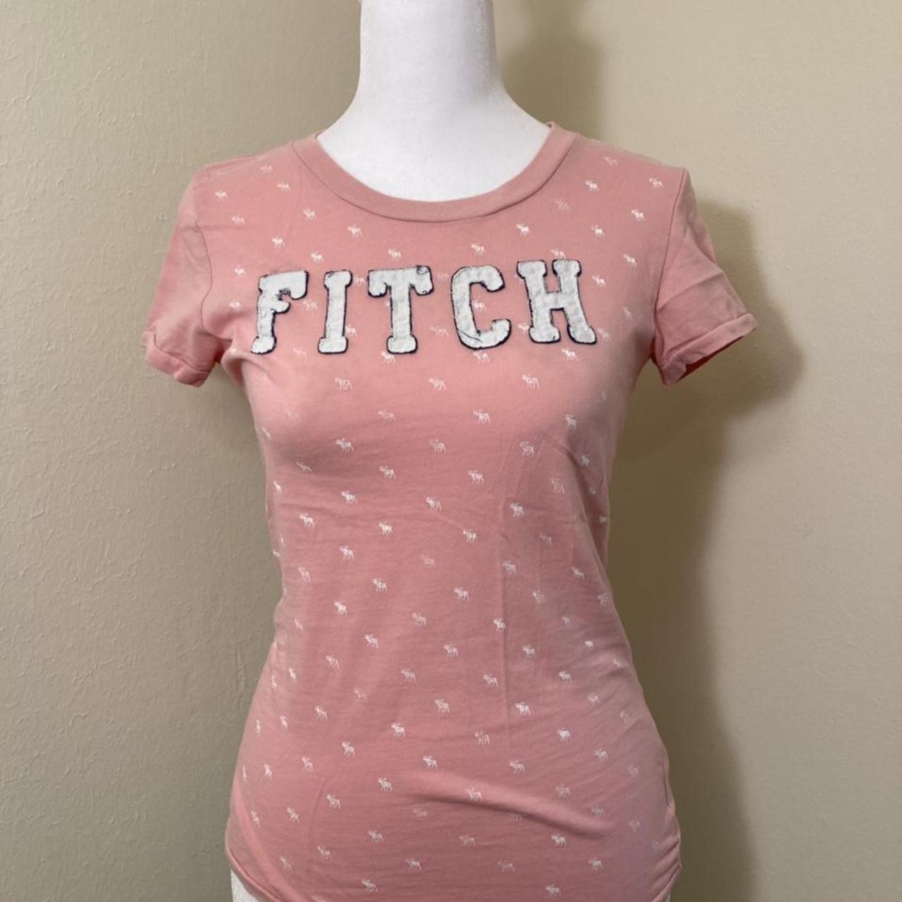 Abercrombie & Fitch Women's Pink T-shirt | Depop
