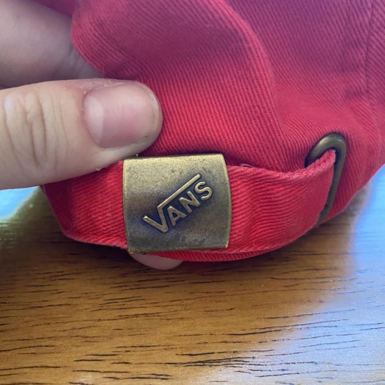 Vans Men's Red and Orange Hat | Depop