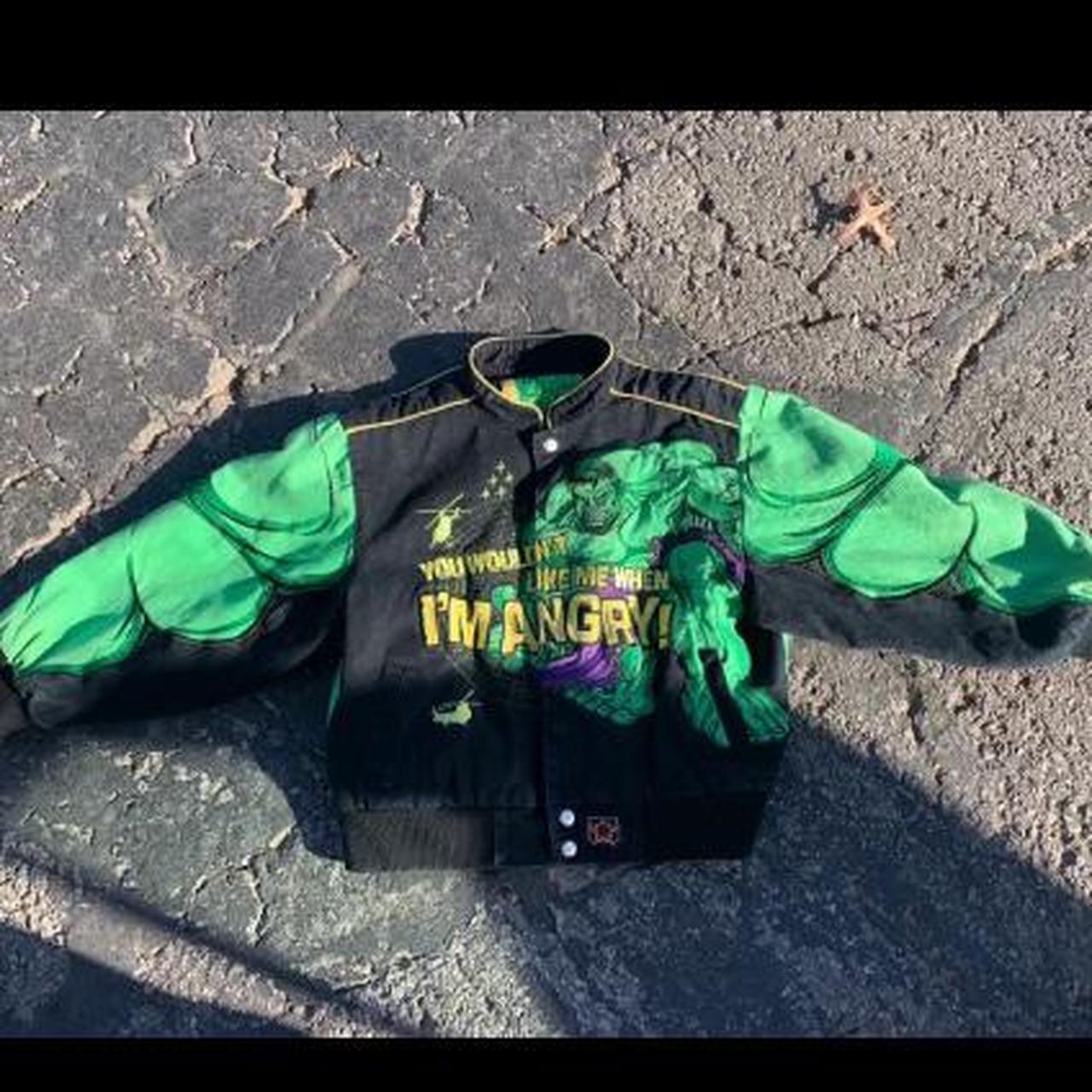 Vintage hulk racing jacket #racing #nascar #hulk - Depop
