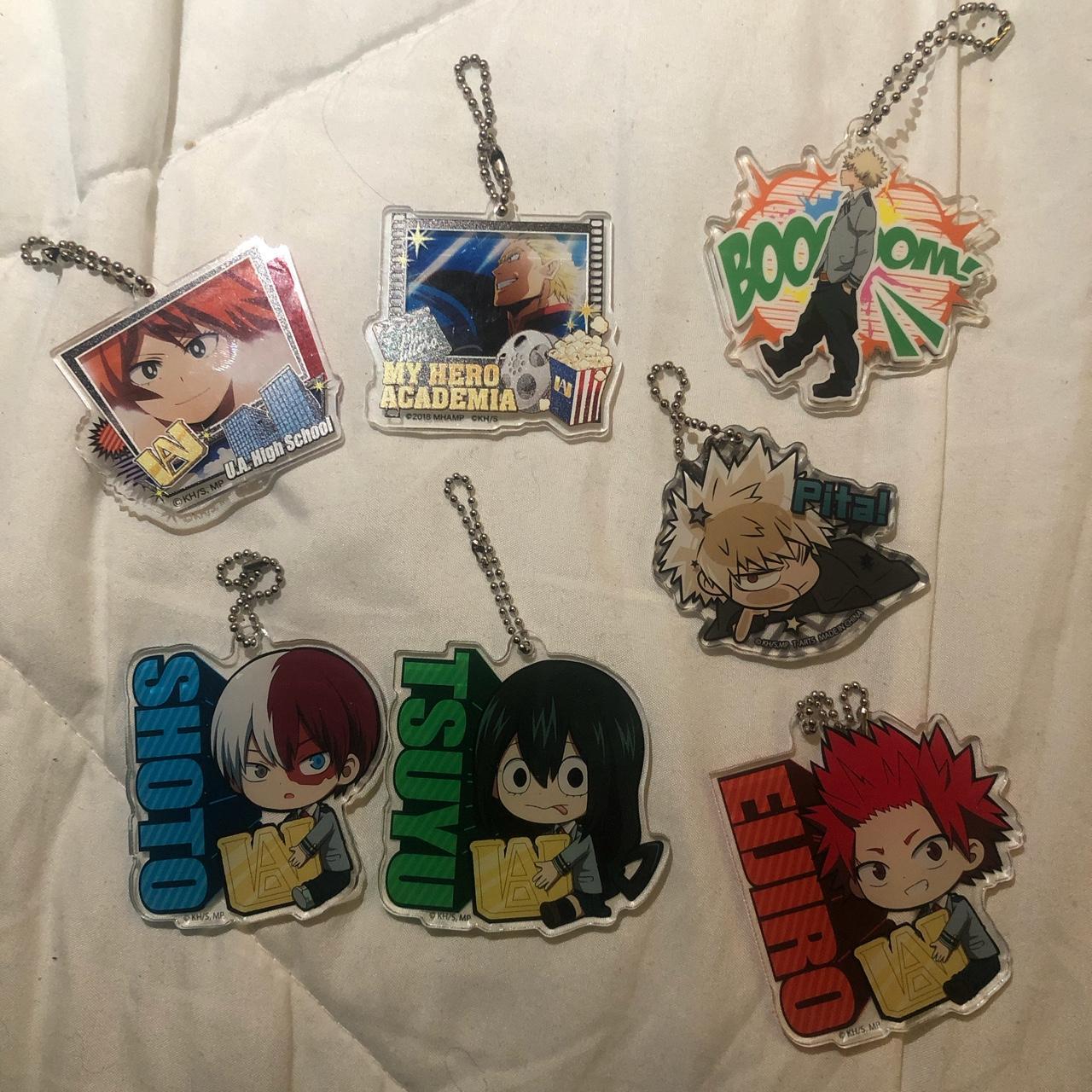 Selling My Hero Academia Pins And Keychains Rubber Depop