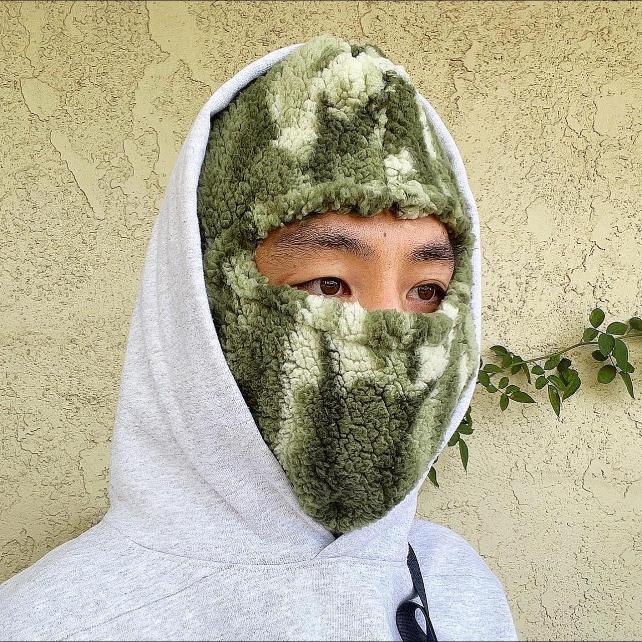 Leafy Greens Camo Ski Mask High quality forest green... - Depop