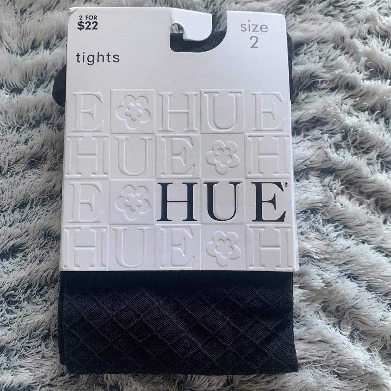 Hue Women's Black Hosiery-tights | Depop