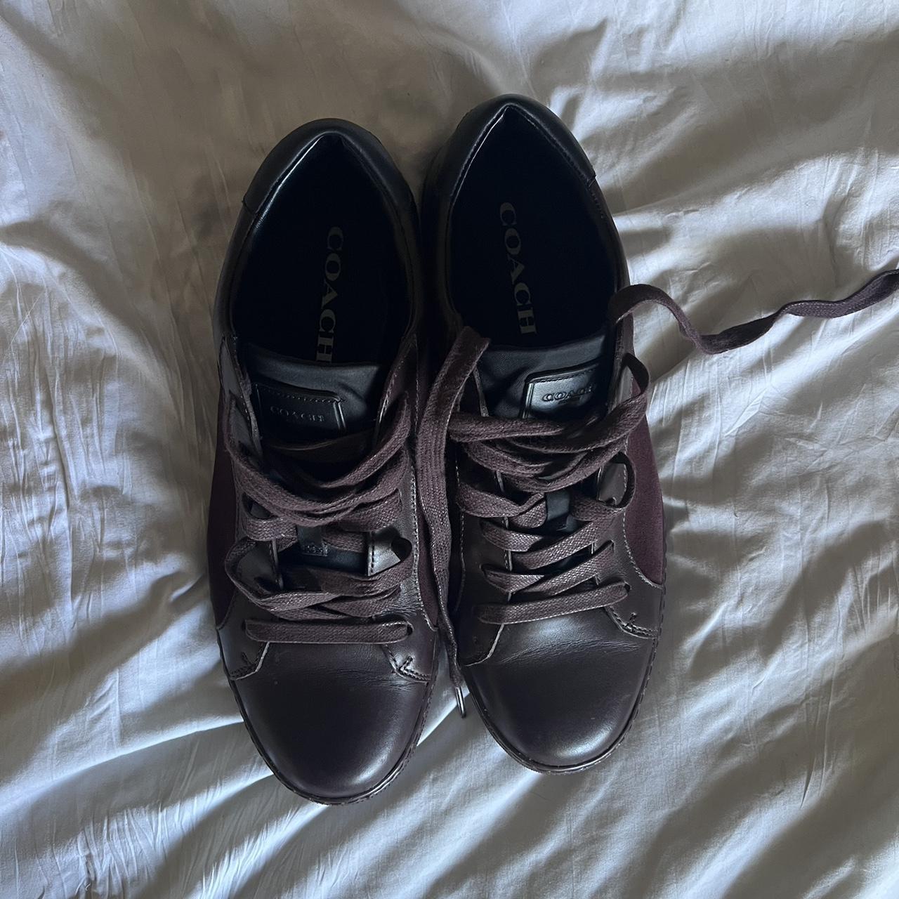 Coach Men's Burgundy Trainers | Depop
