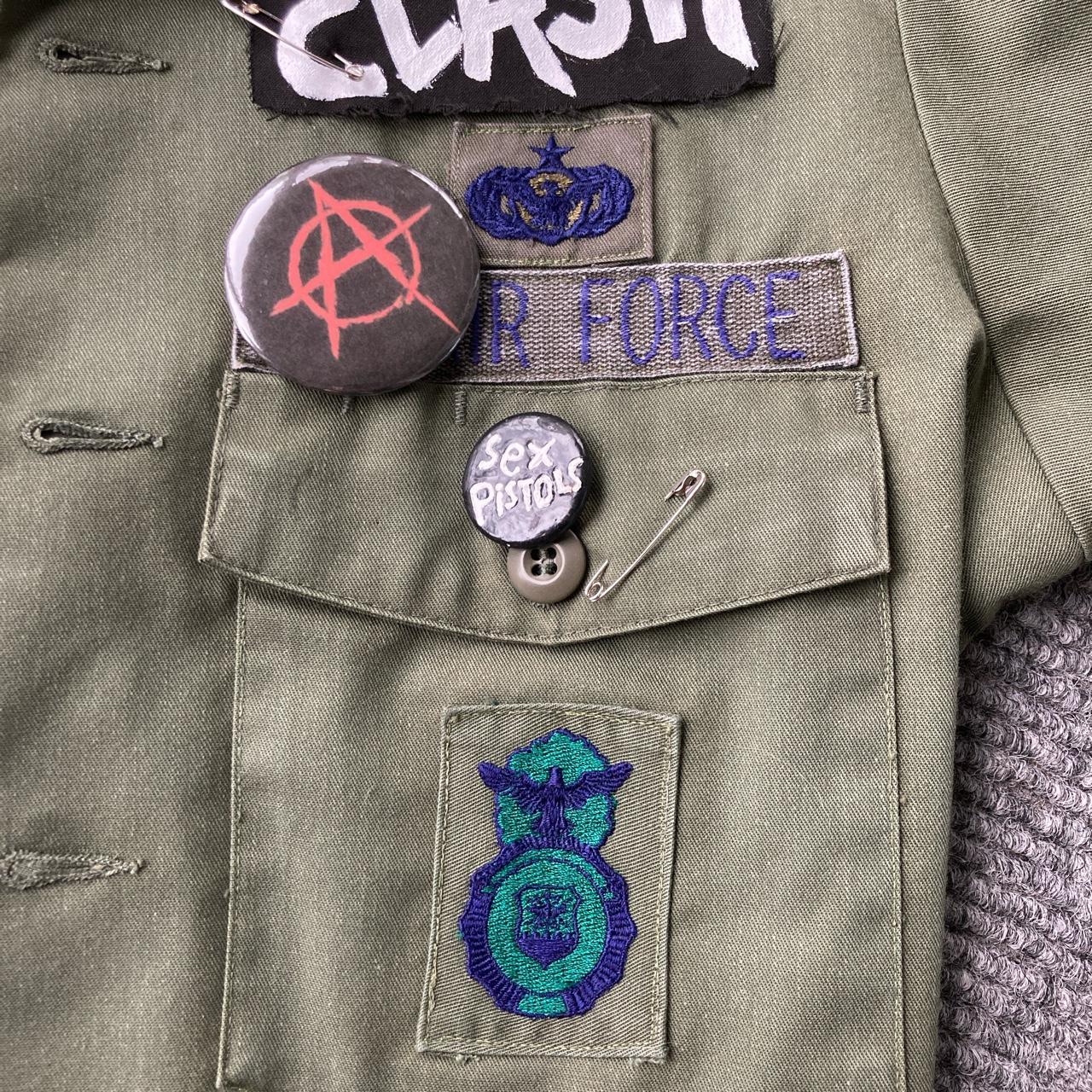 Punk rock army jacket - Depop