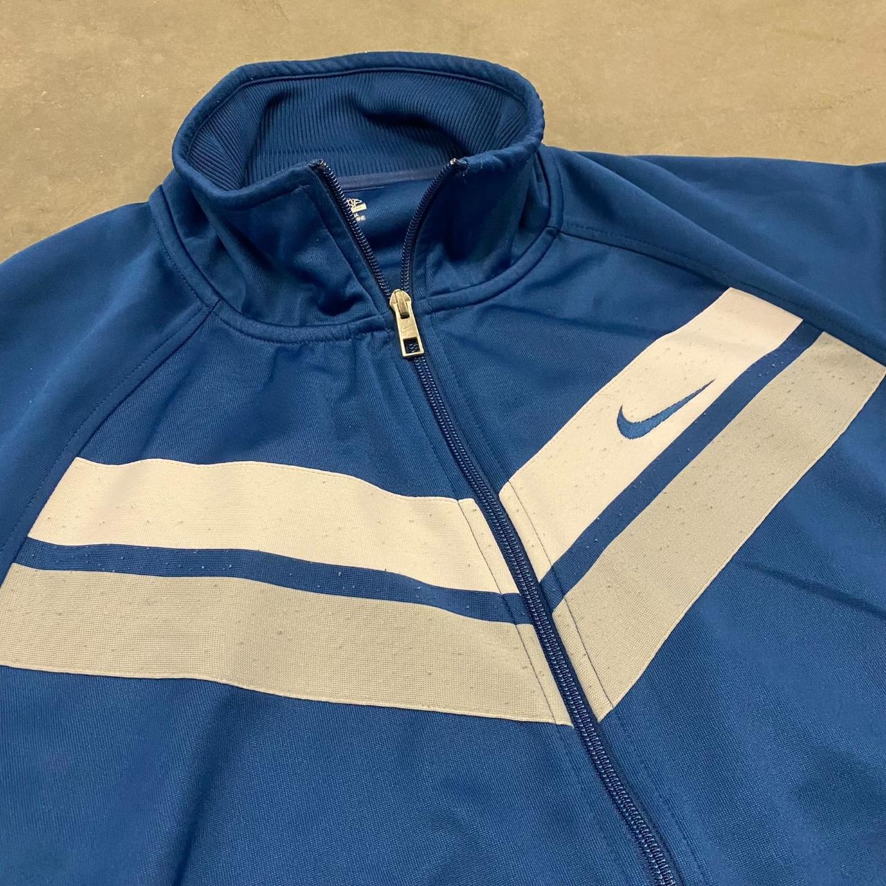 Nike Stripe Swoosh Vintage Track Jacket Size:... - Depop