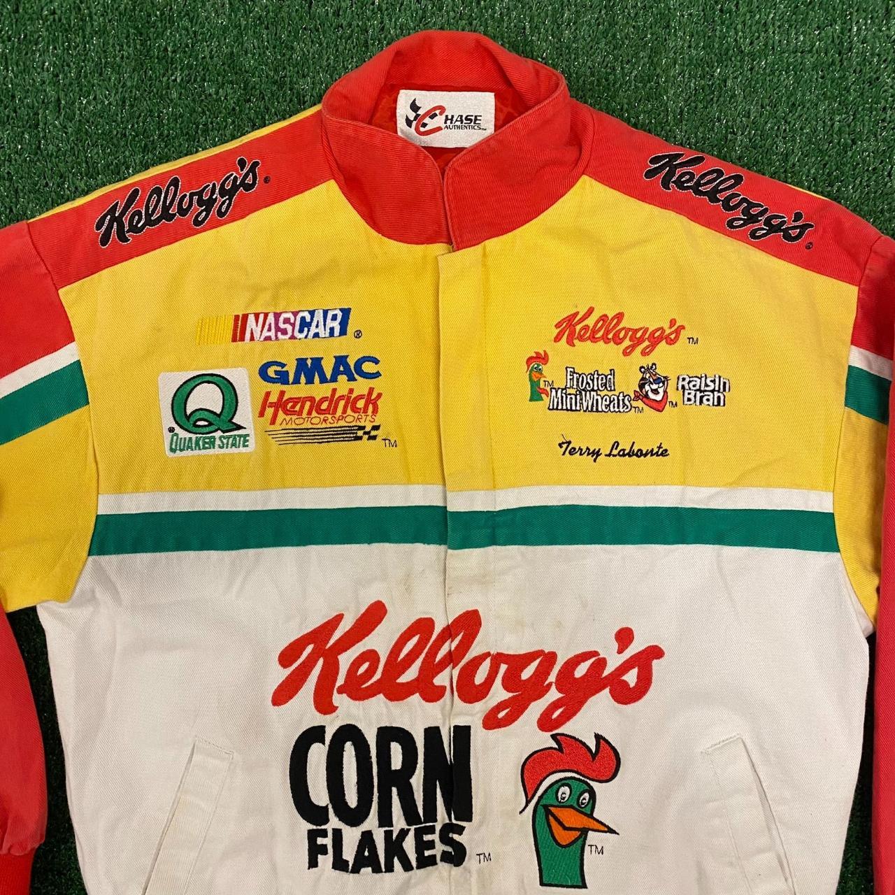 Corn Flakes Vintage 90s NASCAR Racing Jacket Size:... - Depop