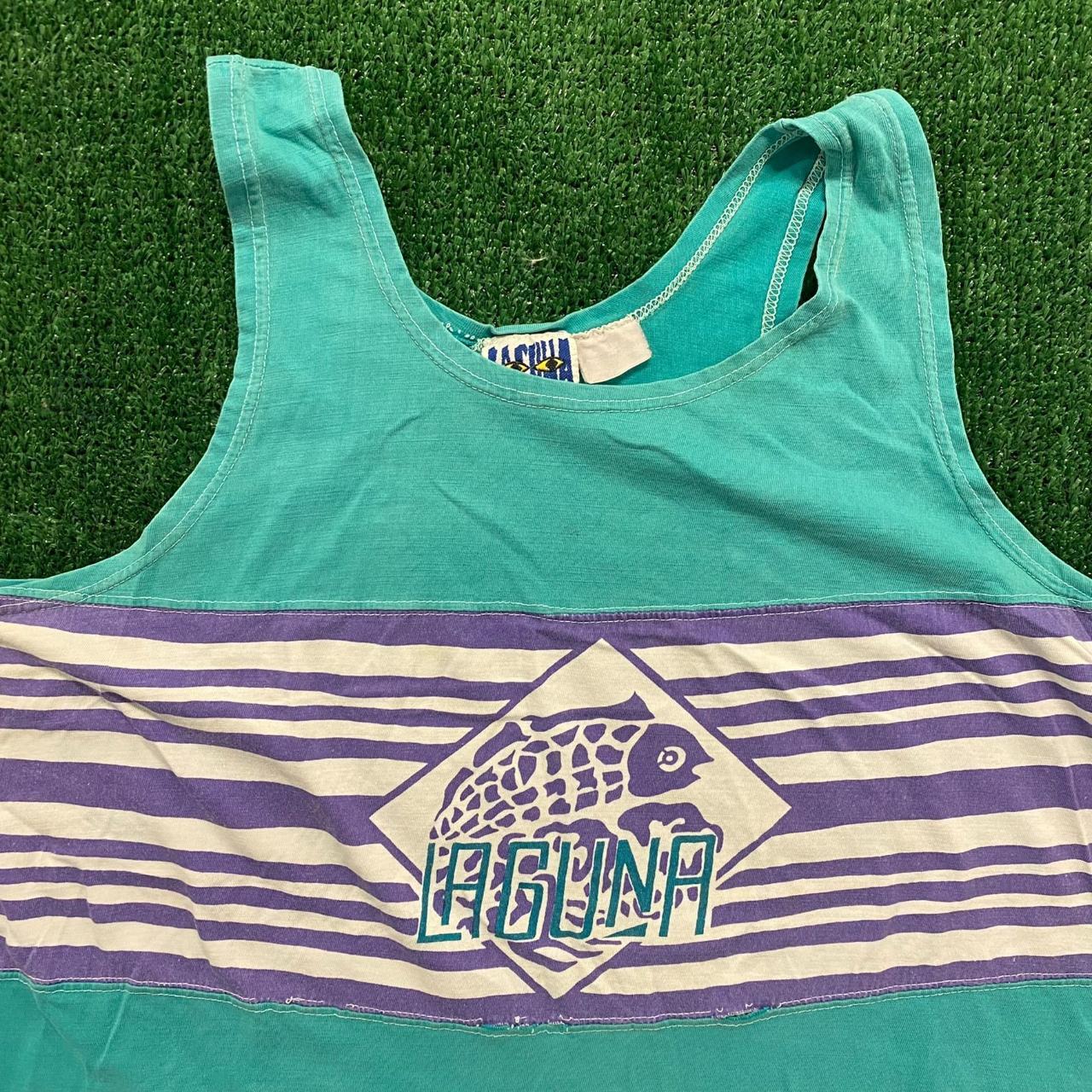 Laguna Vintage 90s Surf Skater Tank Size: XL Chest:... - Depop