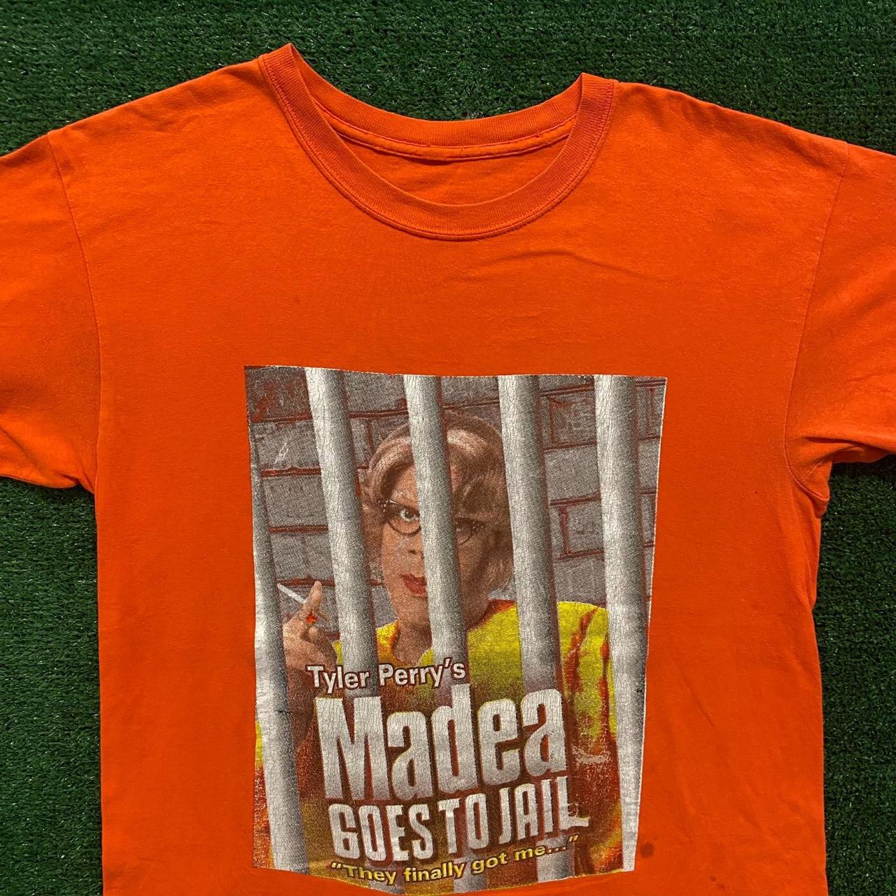 Tyler Perry Madea Jail Movie T-Shirt Size: L Chest:... - Depop