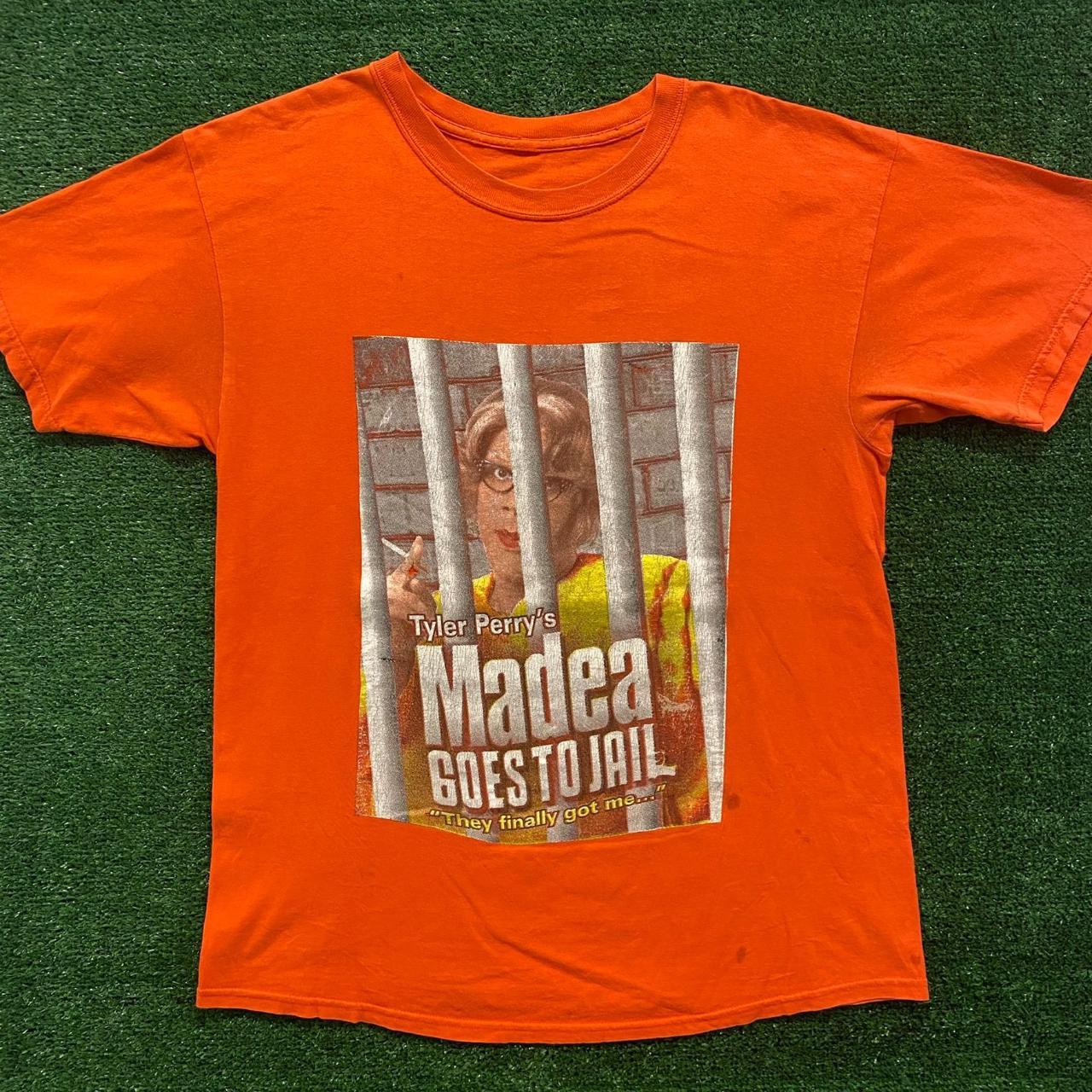 Tyler Perry Madea Jail Movie T-Shirt Size: L Chest:... - Depop