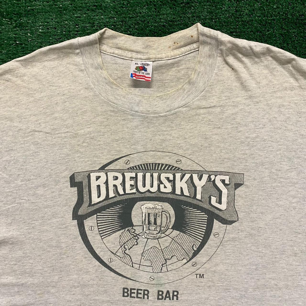 Beer Bar Vintage 90s Grunge T-Shirt Size: XL Chest:... - Depop