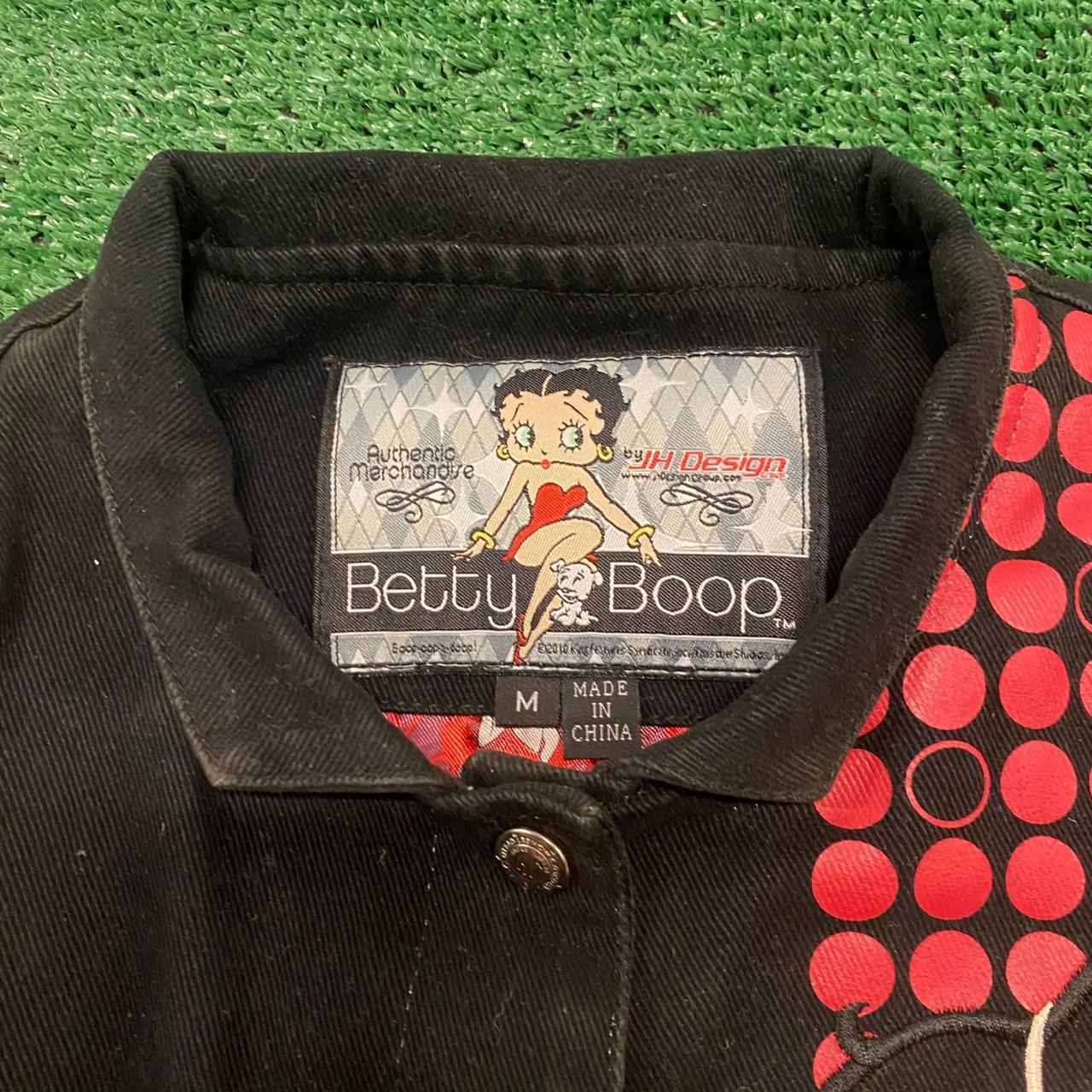 Betty Boop Vintage Y2K Racing Jacket Size: M Chest:... - Depop