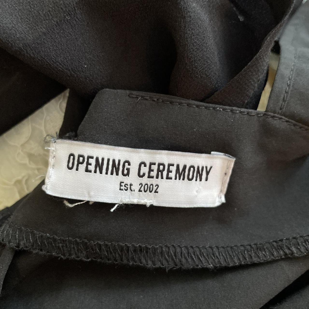 Vintage Opening Ceremony 2002 100% silk dress with 2... - Depop