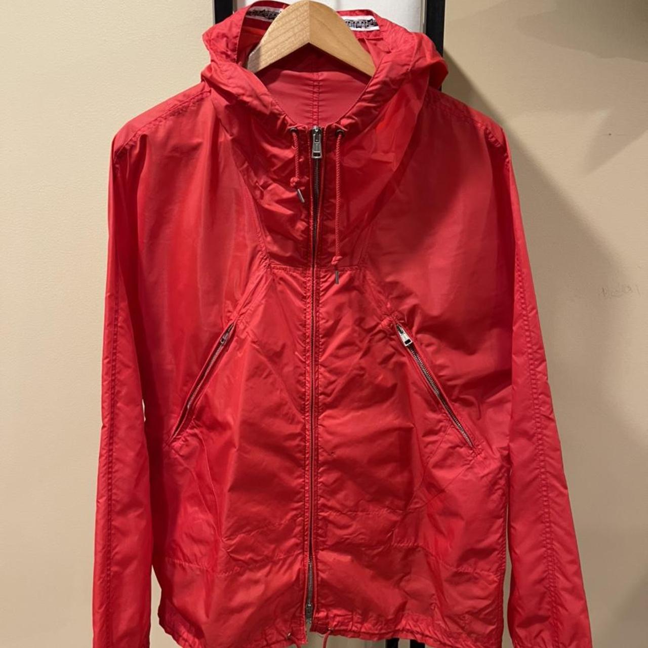 Number (N)ine Music Note Red Windbreaker Jacket... - Depop