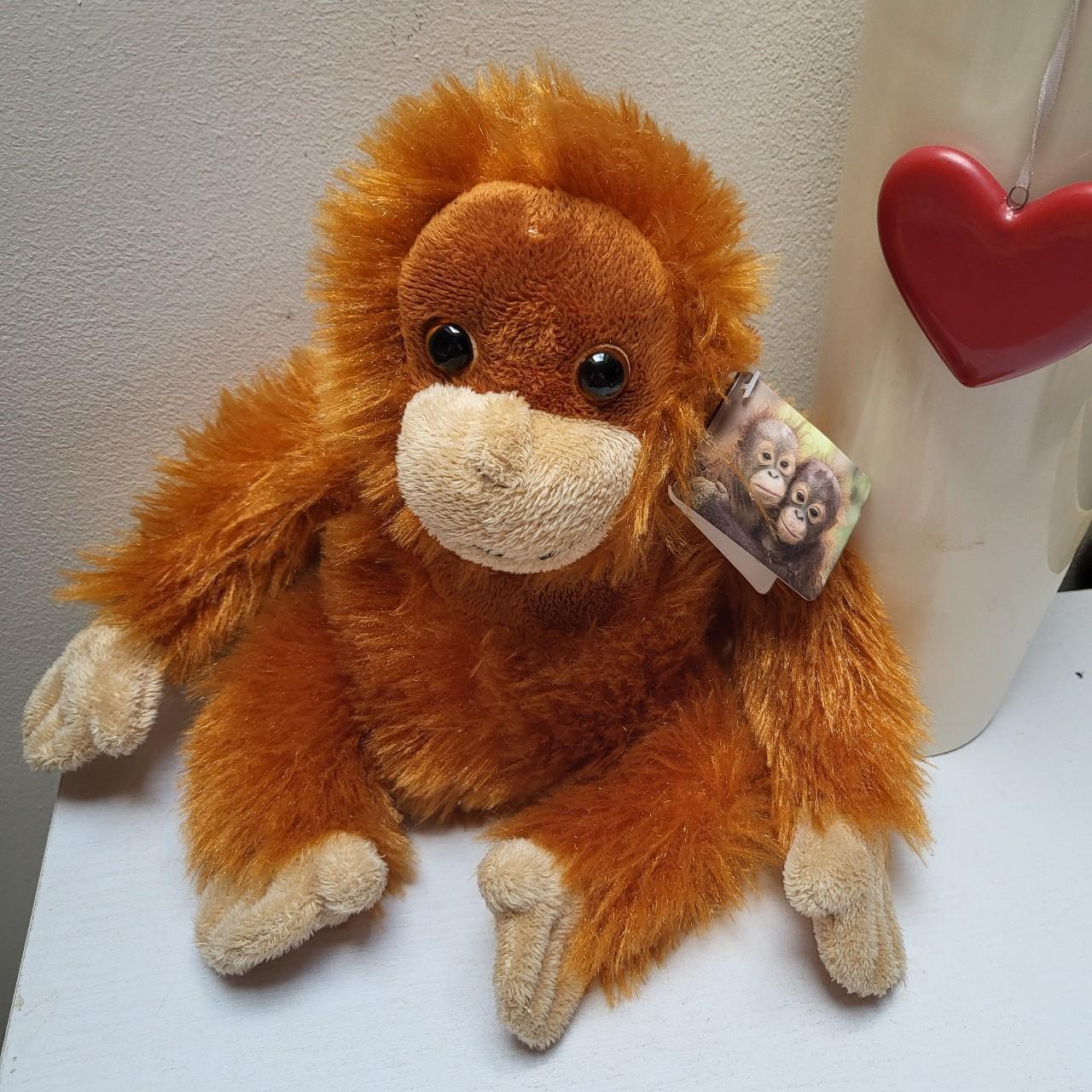 ICELAND Cute Baby Orangutan Monkey Soft Plush Toy... - Depop