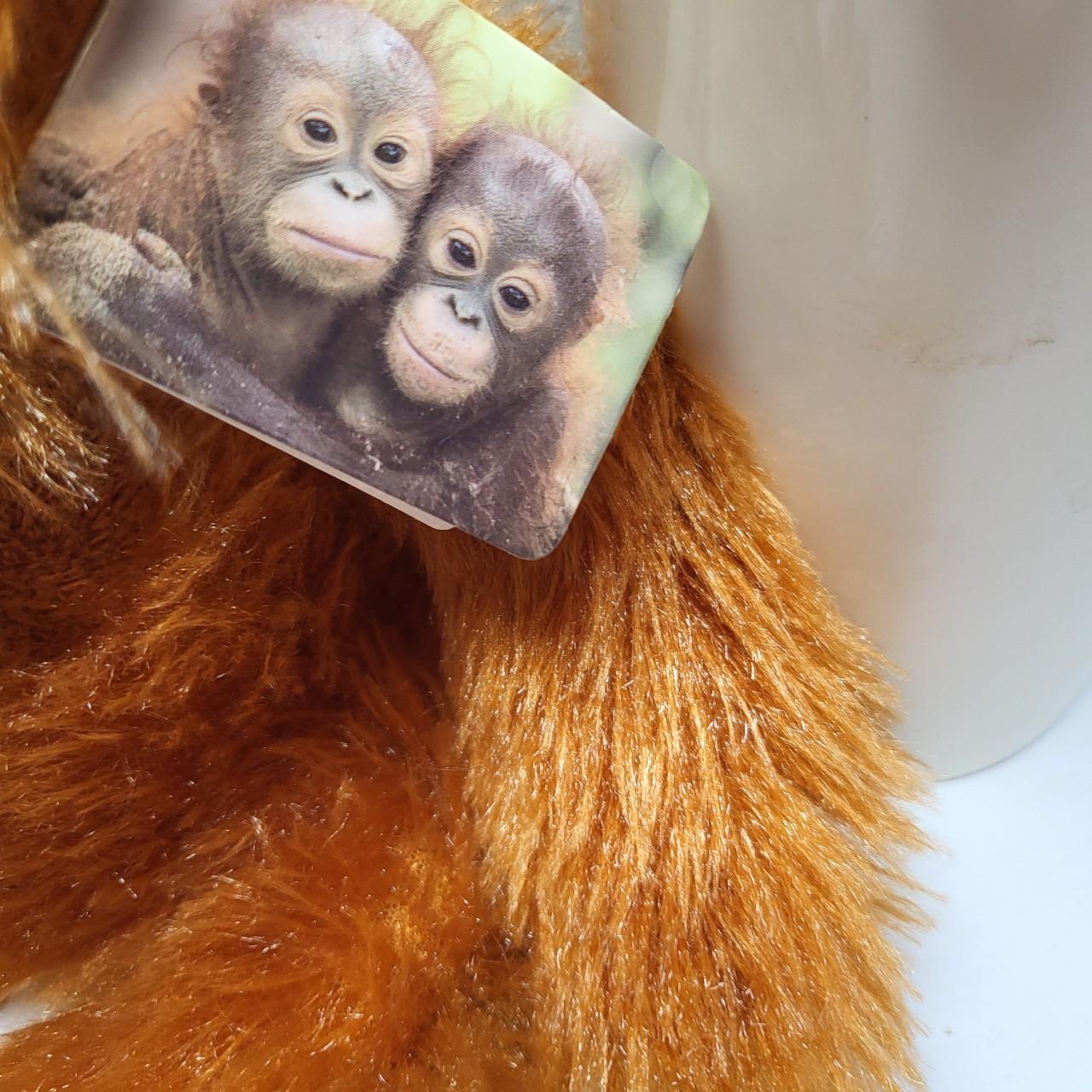 ICELAND Cute Baby Orangutan Monkey Soft Plush Toy... - Depop