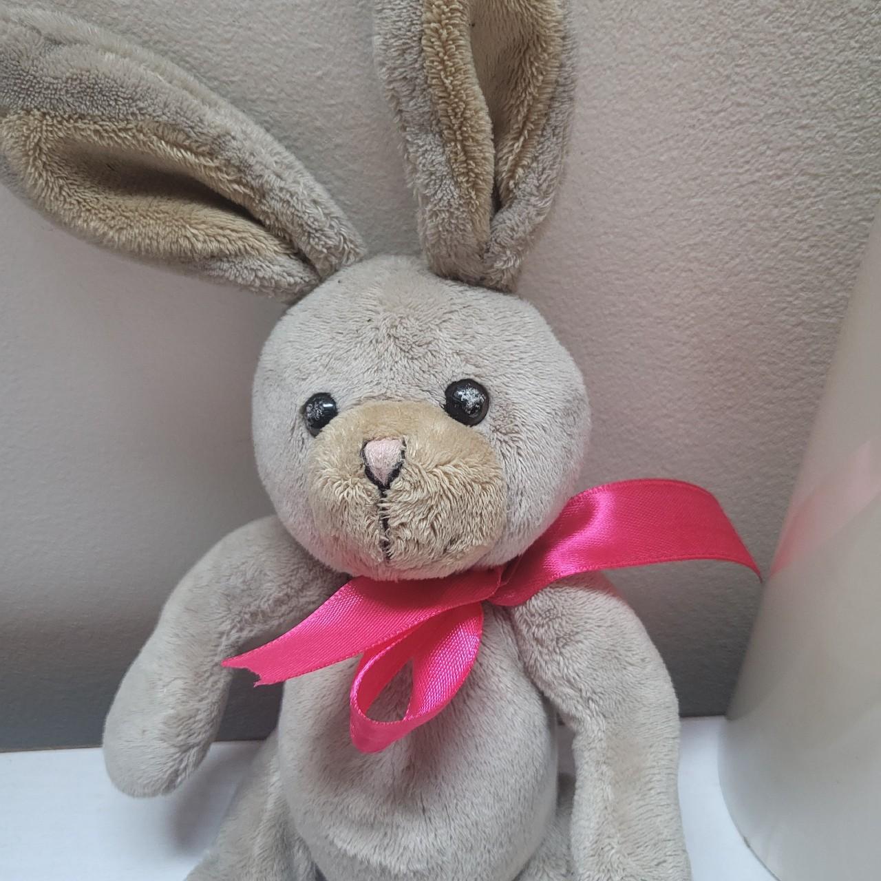 Vintage Cute 8" Tall Bunny Rabbit Soft Plush Toy... - Depop