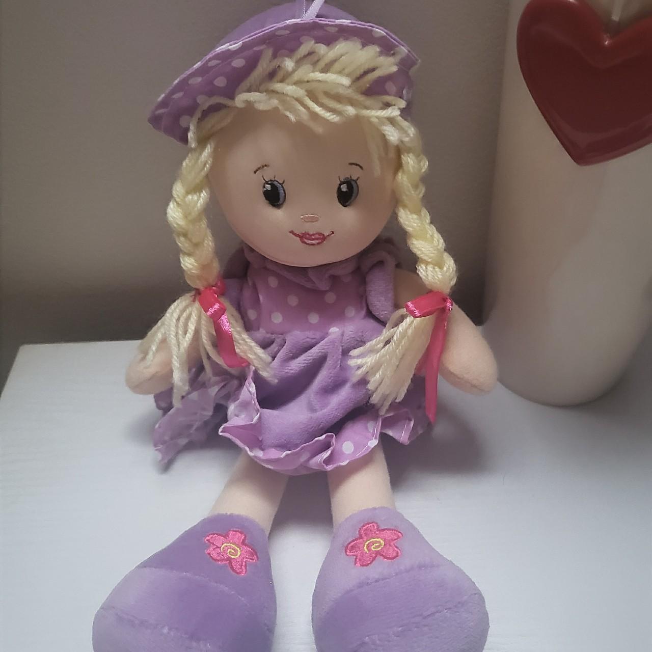 CUDDLES TIME Beautiful Rag Doll Girl Soft Plush Toy... - Depop