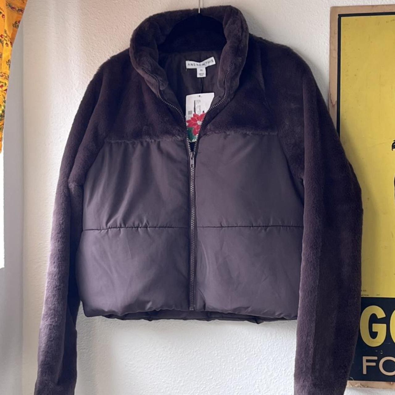 Super cute fluffy jacket, new with tags! Very soft... - Depop