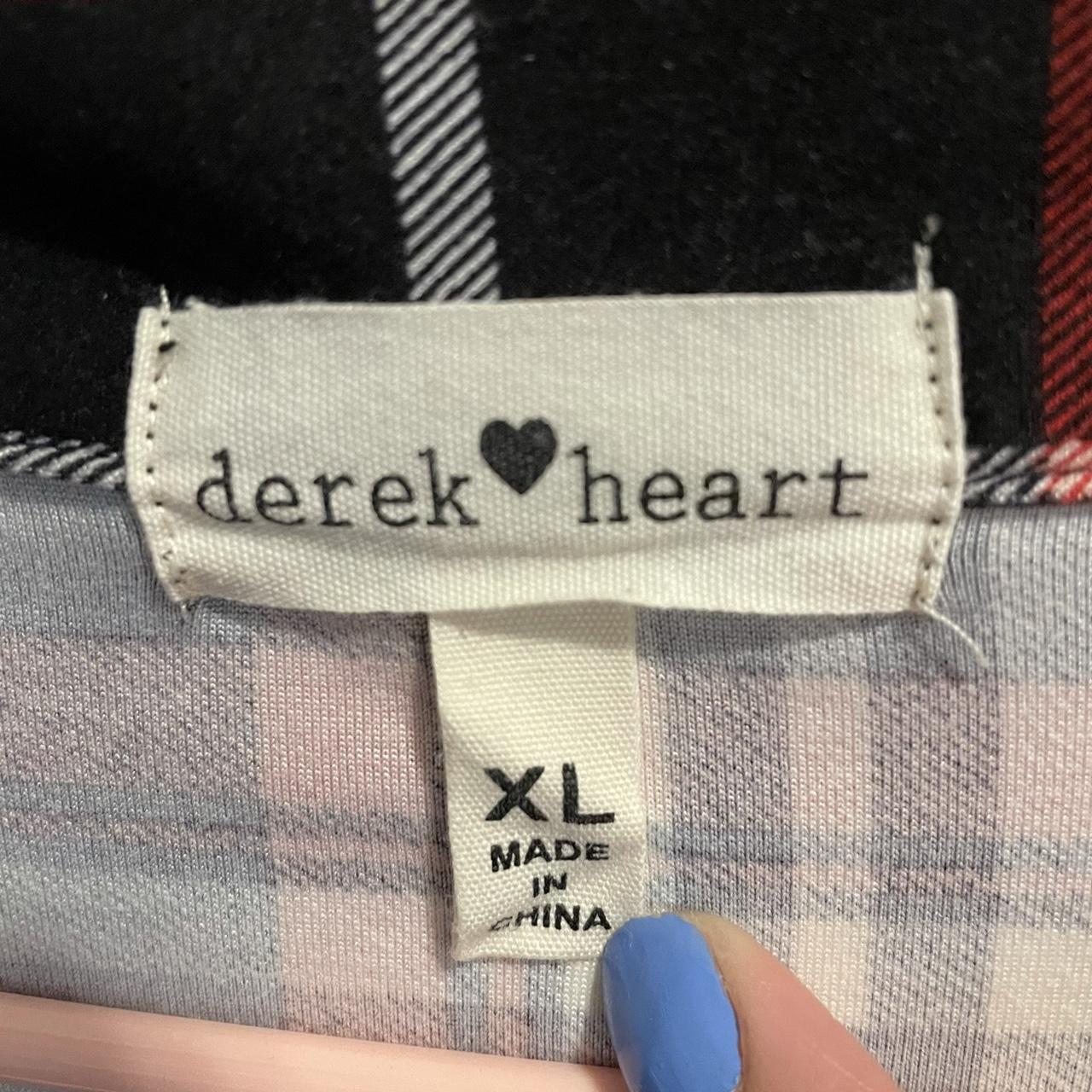 Derek Heart flannel dress red/white/black size... - Depop