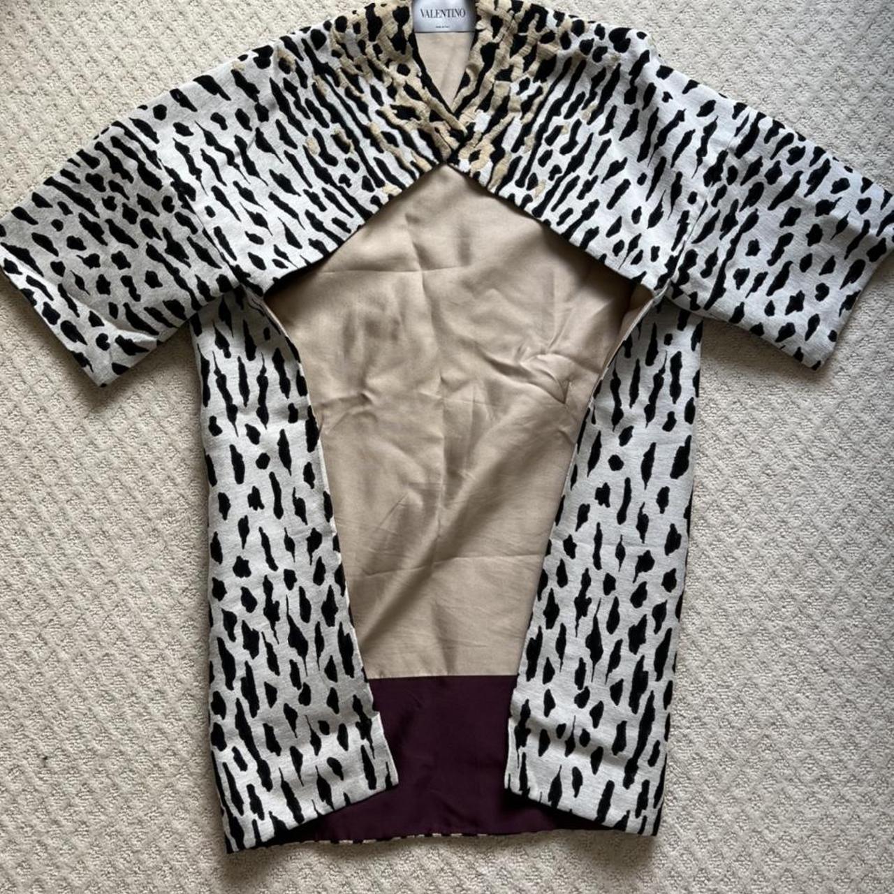 Animal print coat - Depop