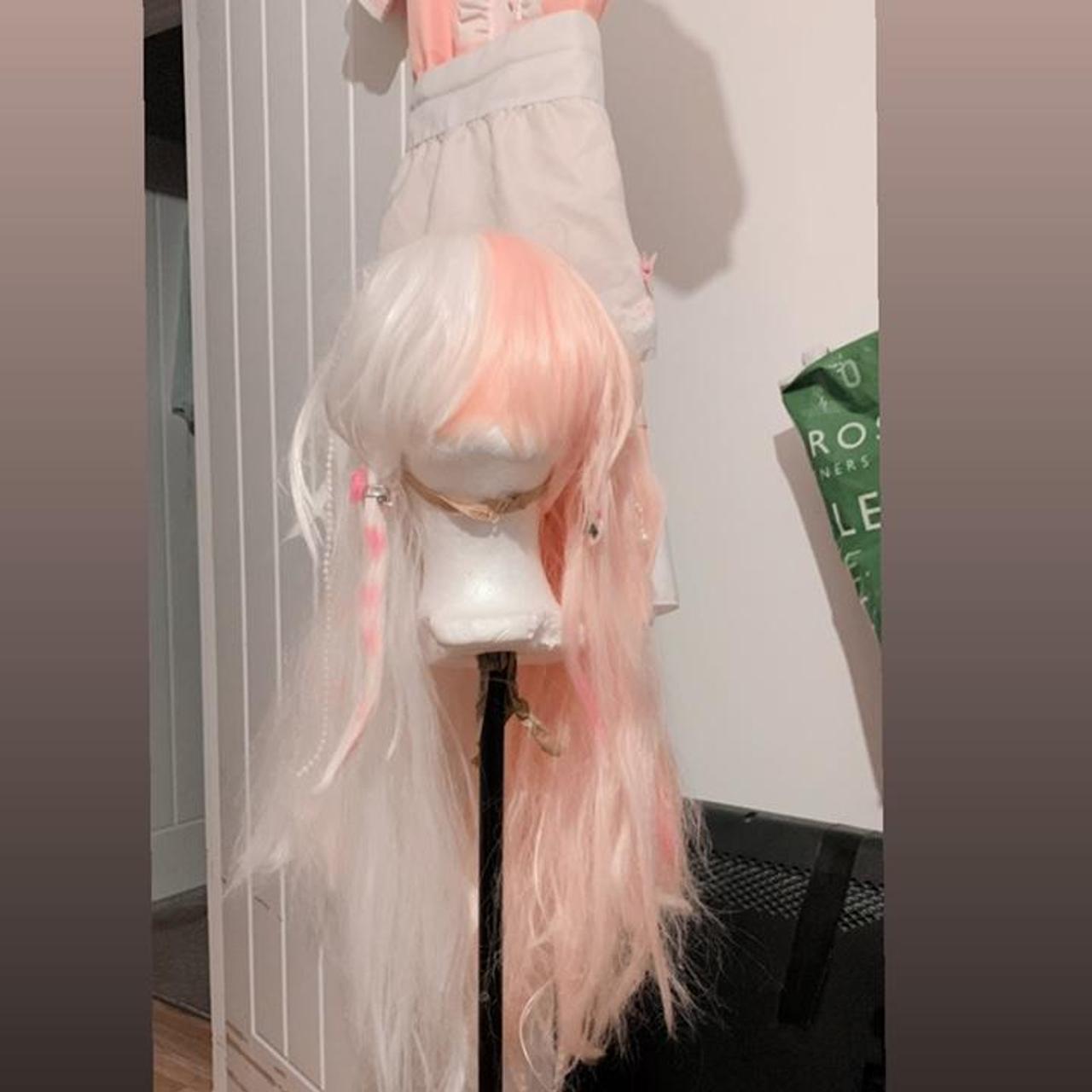 monomi danganronpa styled wig -🌸 -🤍 crimped and... - Depop