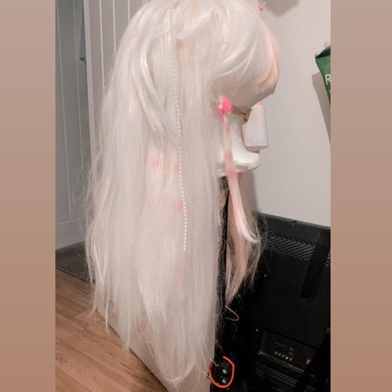 monomi danganronpa styled wig -🌸 -🤍 crimped and... - Depop
